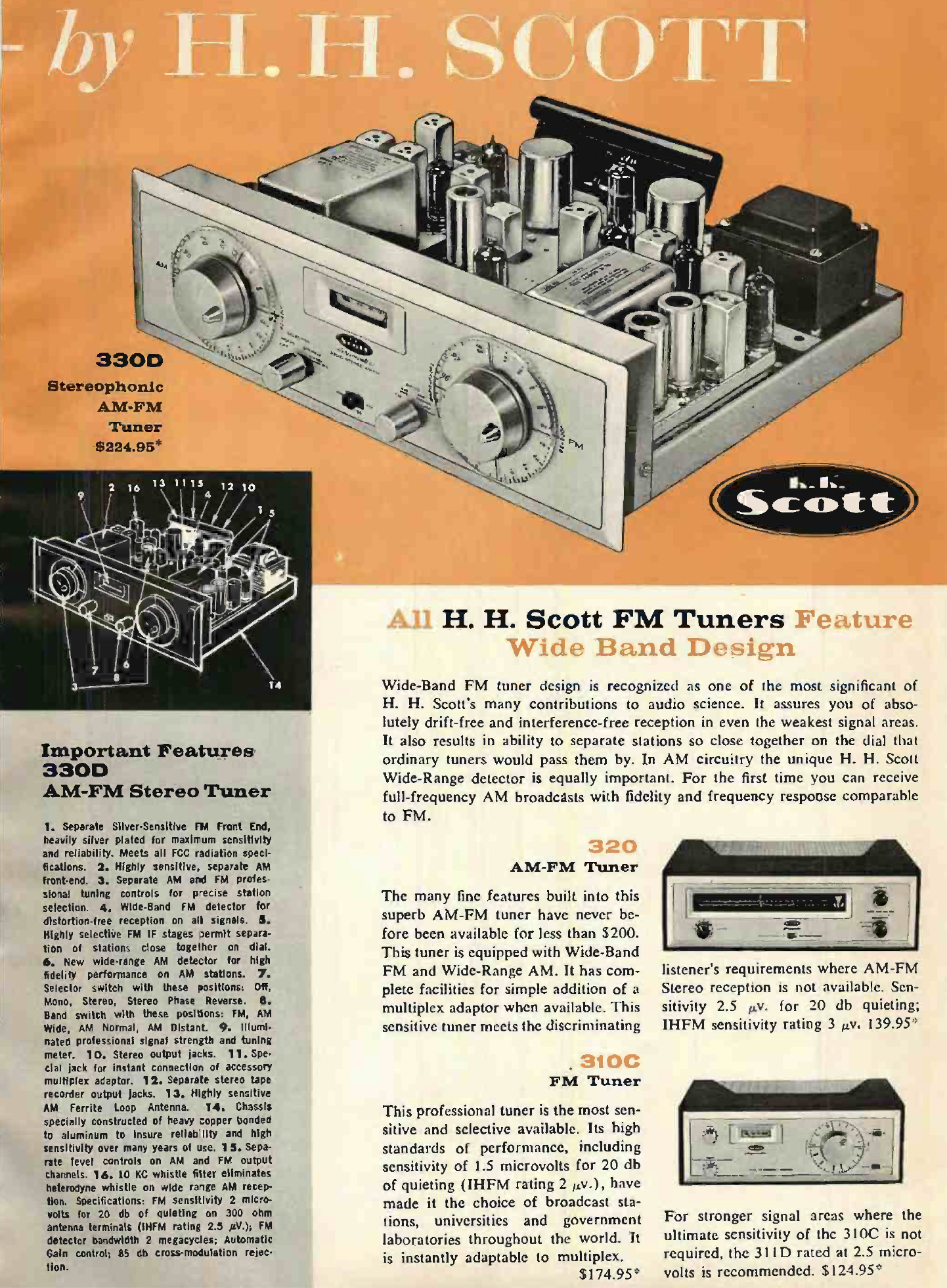 HH Scott 330 Tuners — Retro Vintage Modern Hi-Fi