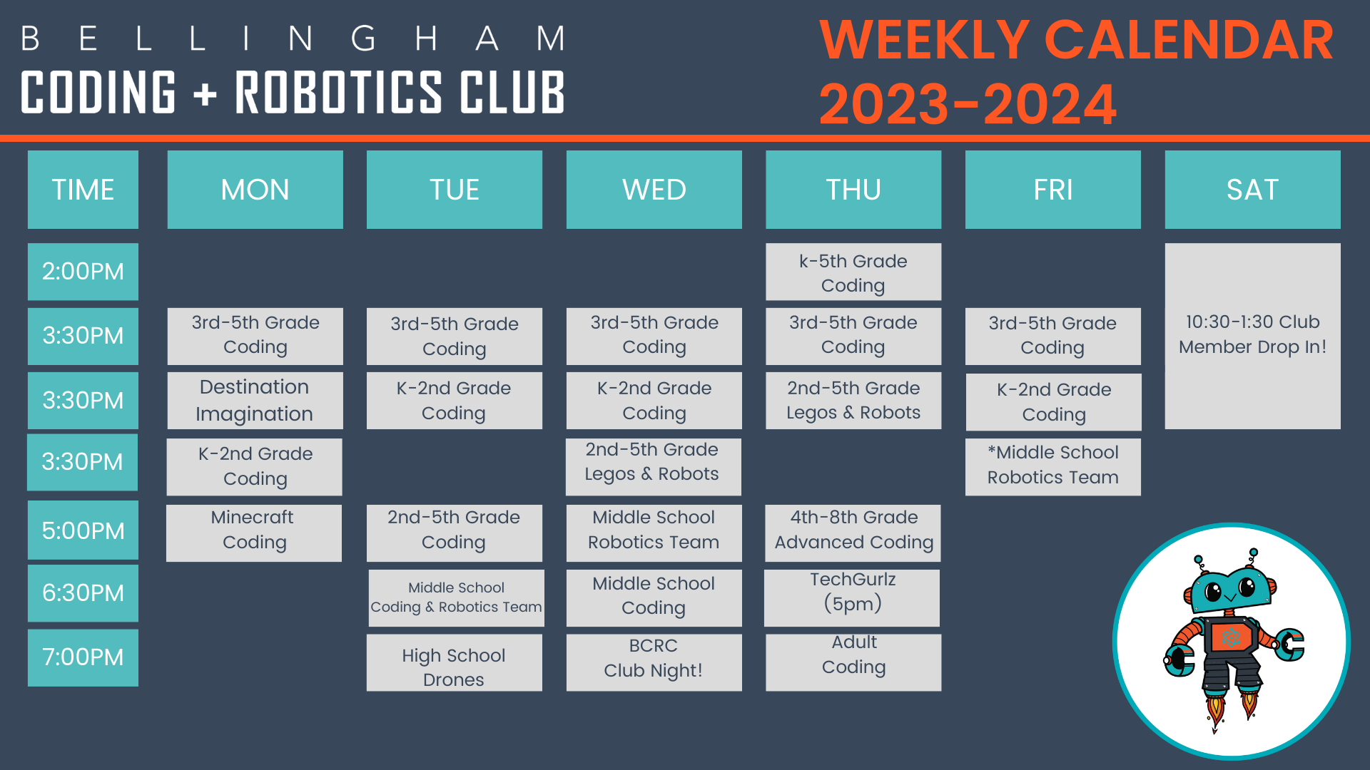 Bellingham Coding and Robotics Club - Join Now — Bellingham Coding + Robotics Club