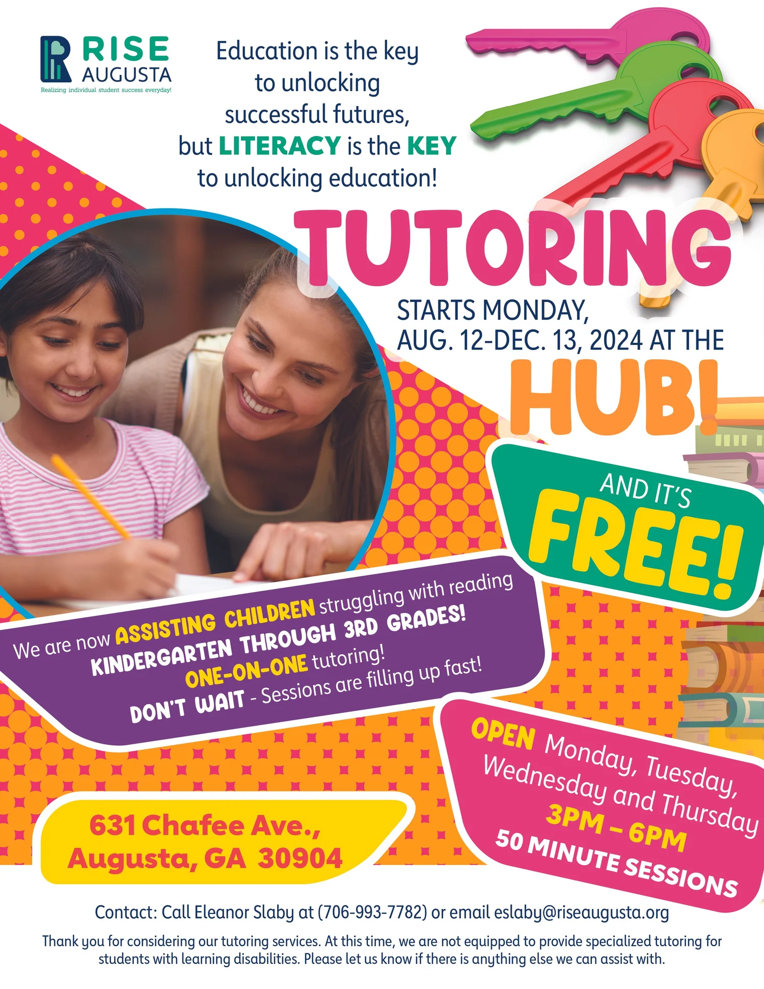 Tutoring at the Hub | RISE Augusta