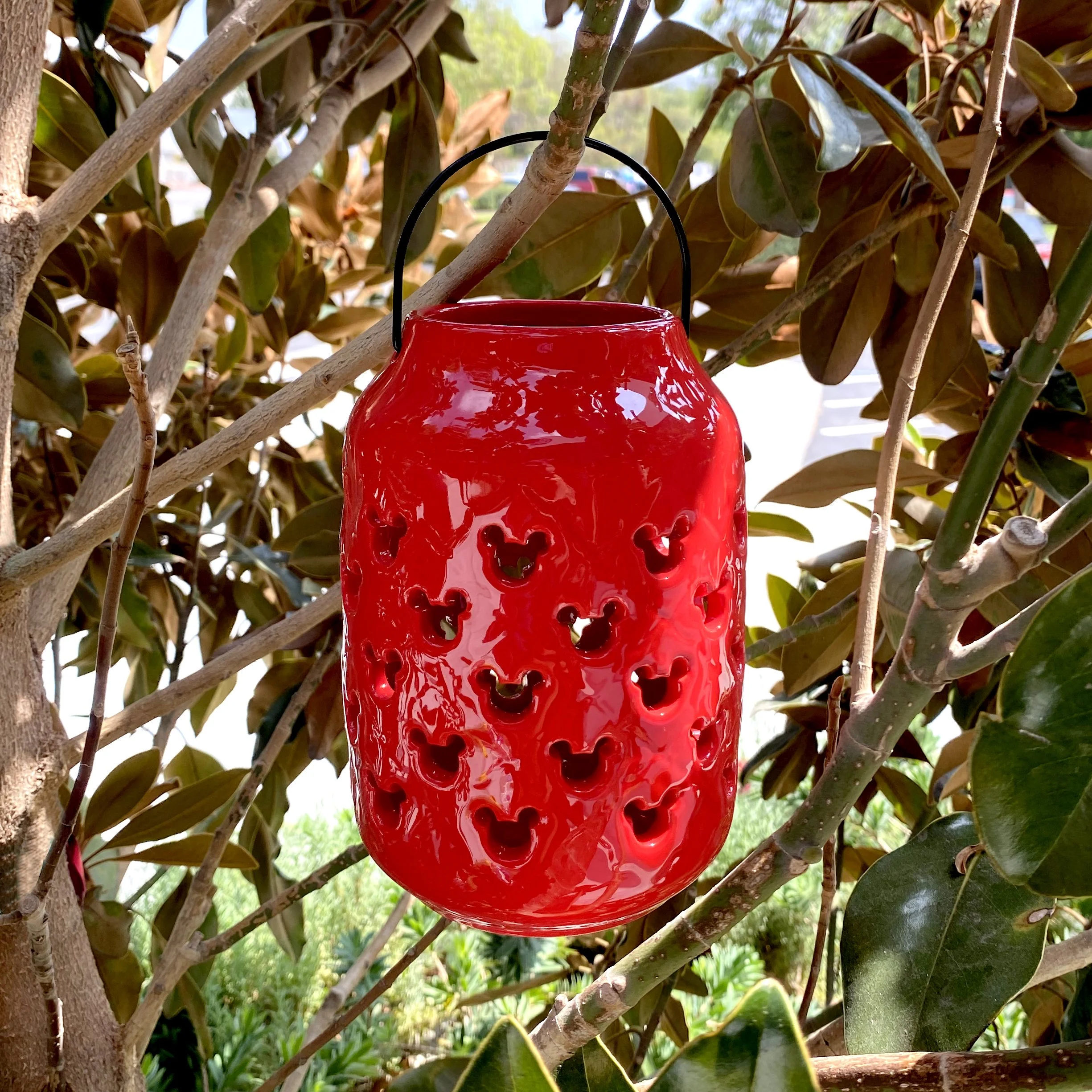 Mickey Ceramic Lantern - Red — Disney by DIG