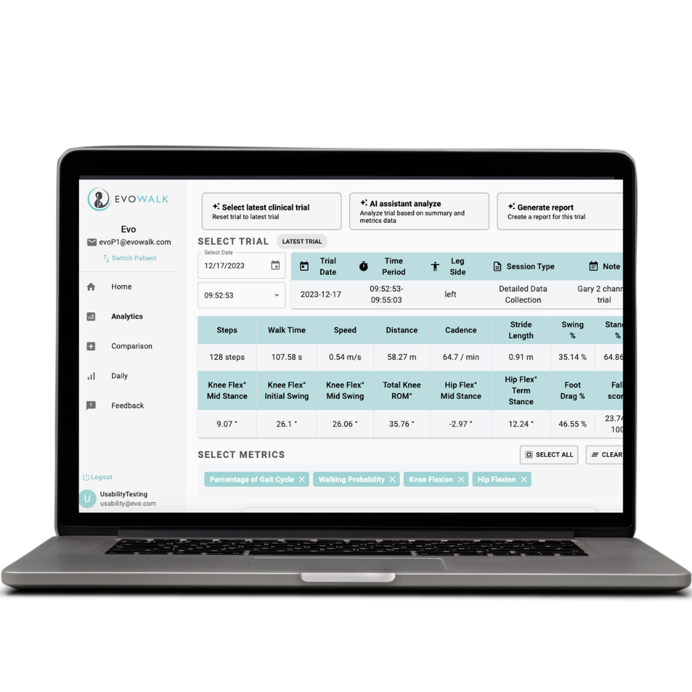 EvoWalk for Clinicians — Evolution Devices