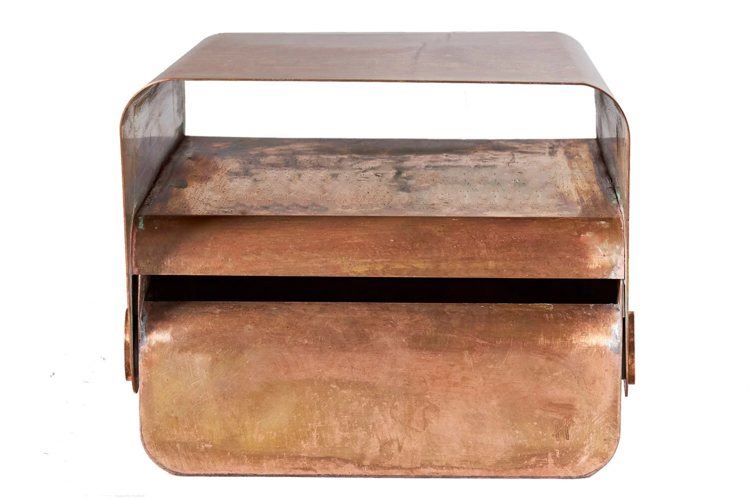 Copper Letterbox 'The Guillotine' with Copper Multi-bracket - Hatchet ...