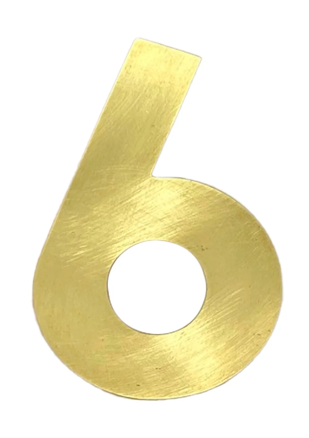 Brass House Numbers 'Lean Serif' 150mm - Hatchet Studio | Brass ...