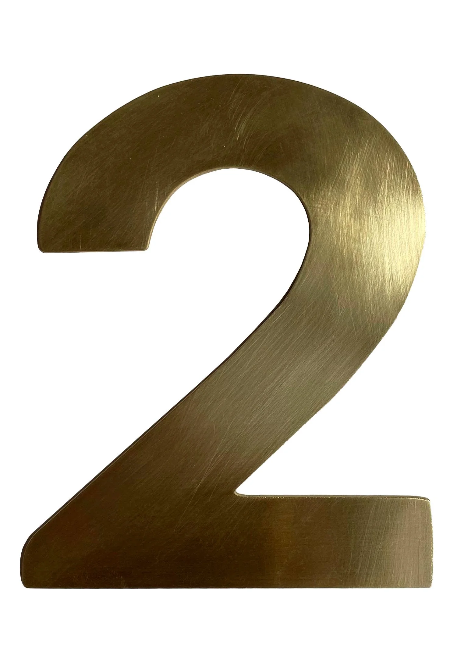 Brass House Numbers 'Lean Serif' 150mm - Hatchet Studio | Brass ...