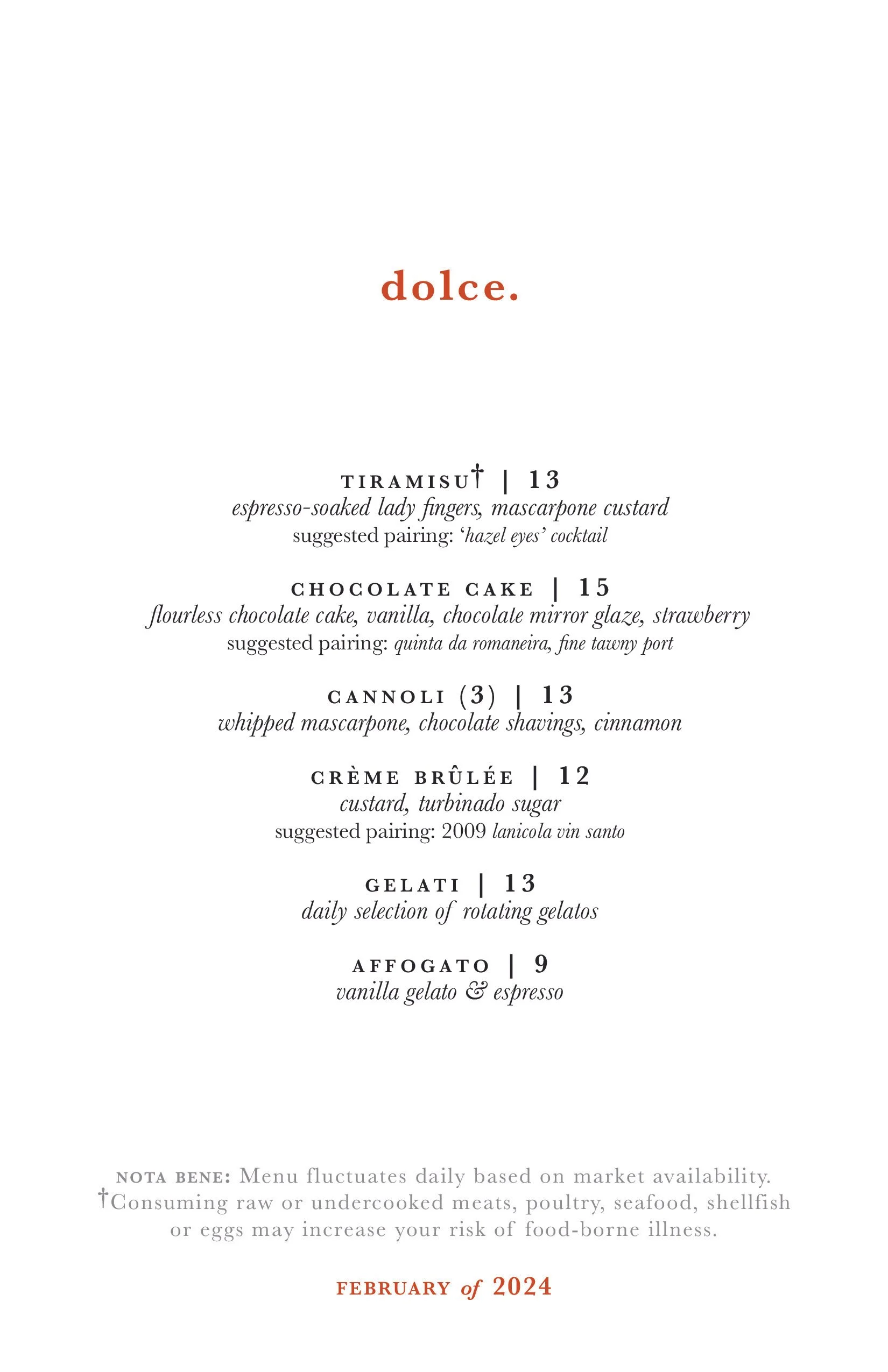 Dolce — Rodi Italian