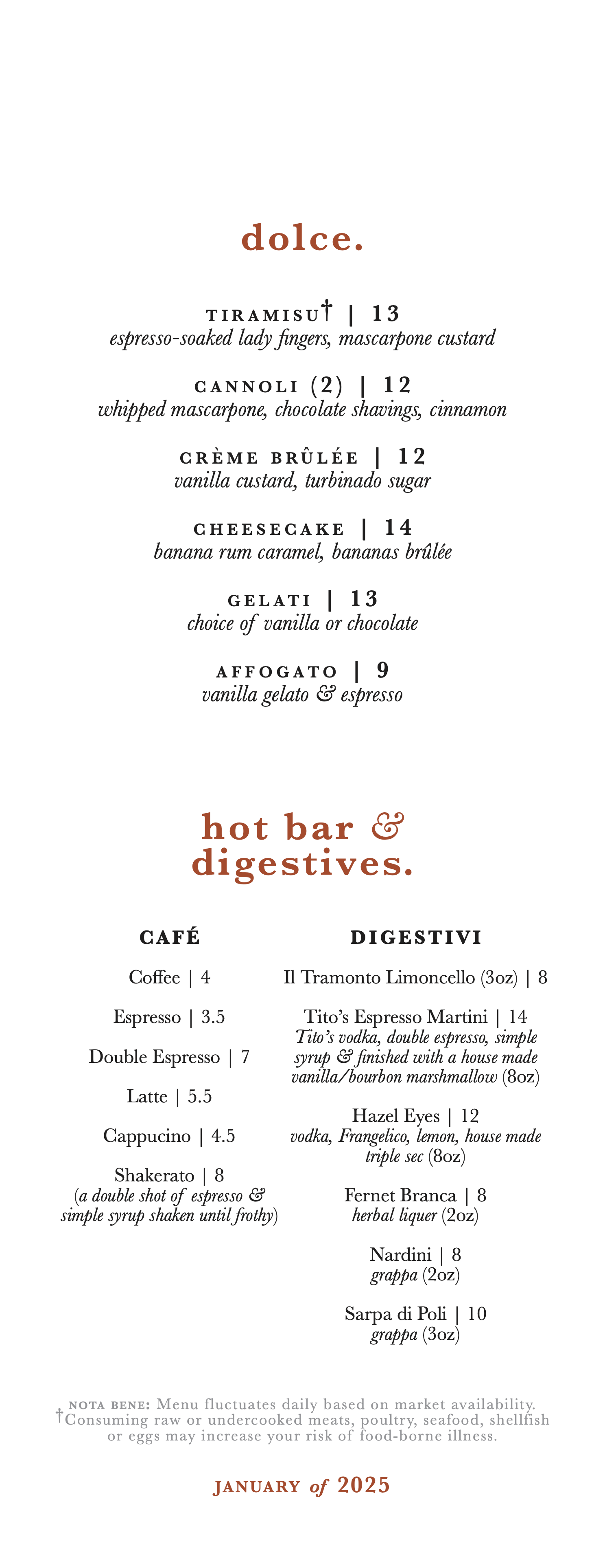 Dolce — Rodi Italian