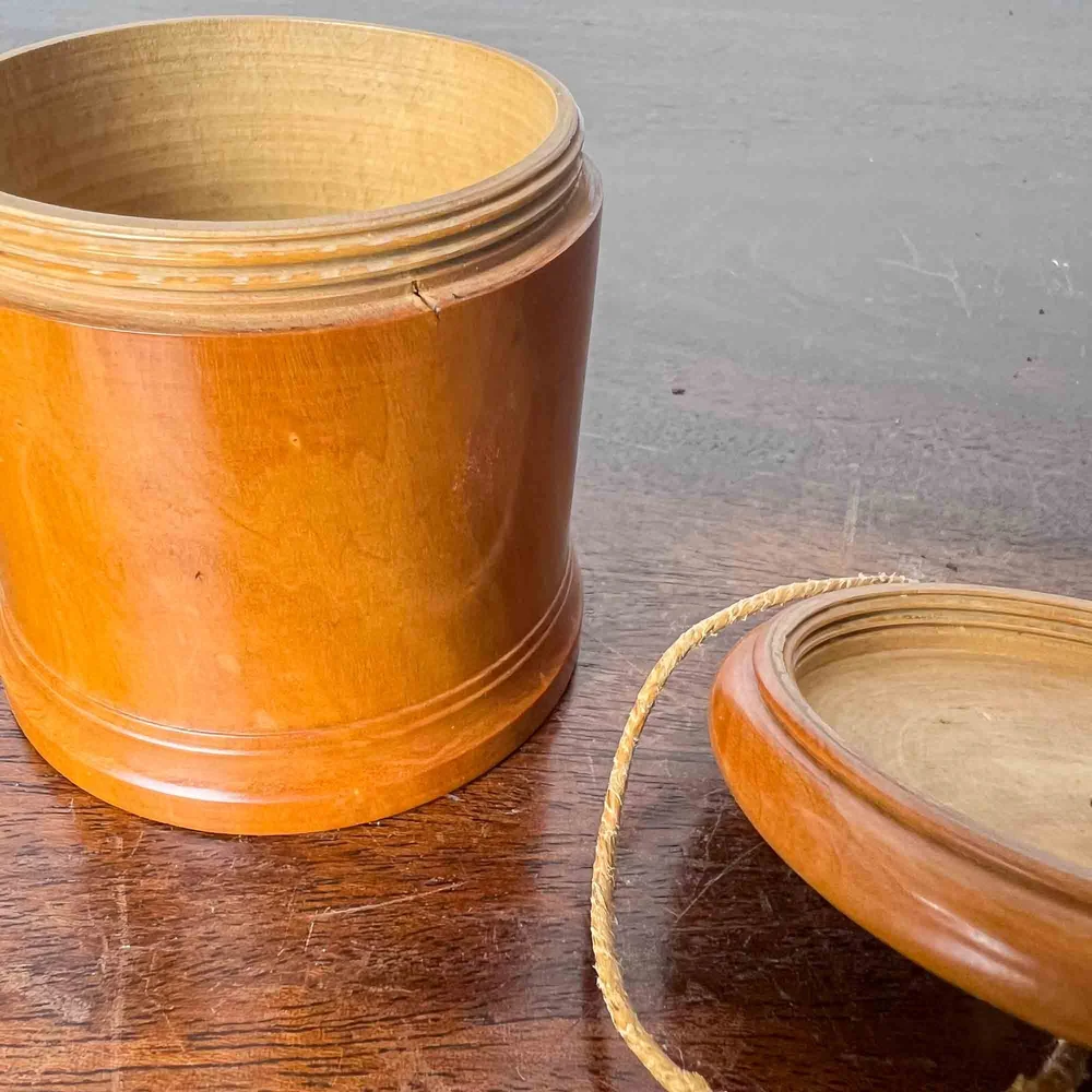 Antique Swedish Treen Pot — Antique and Unique