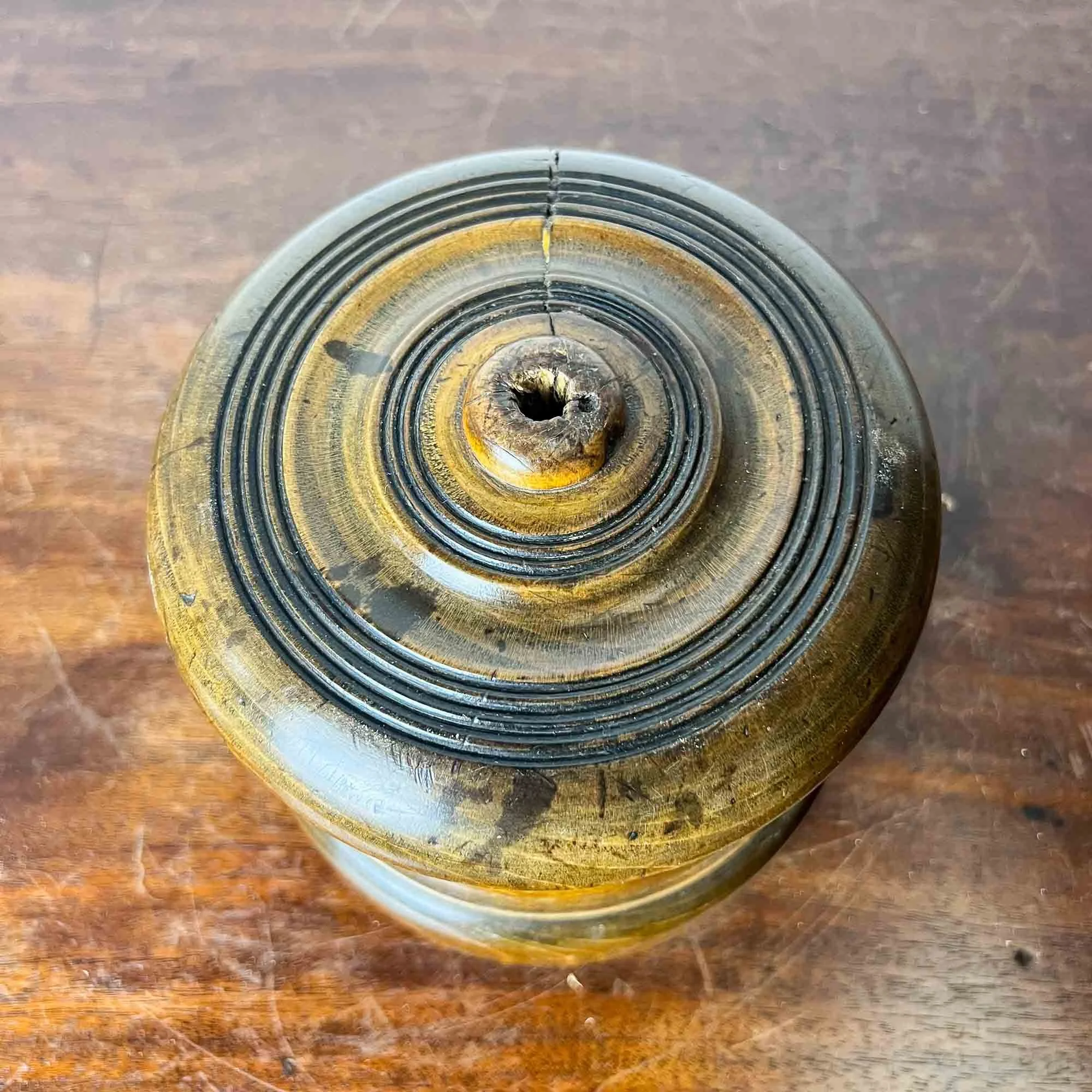 Antique Swedish Treen Pot — Antique and Unique