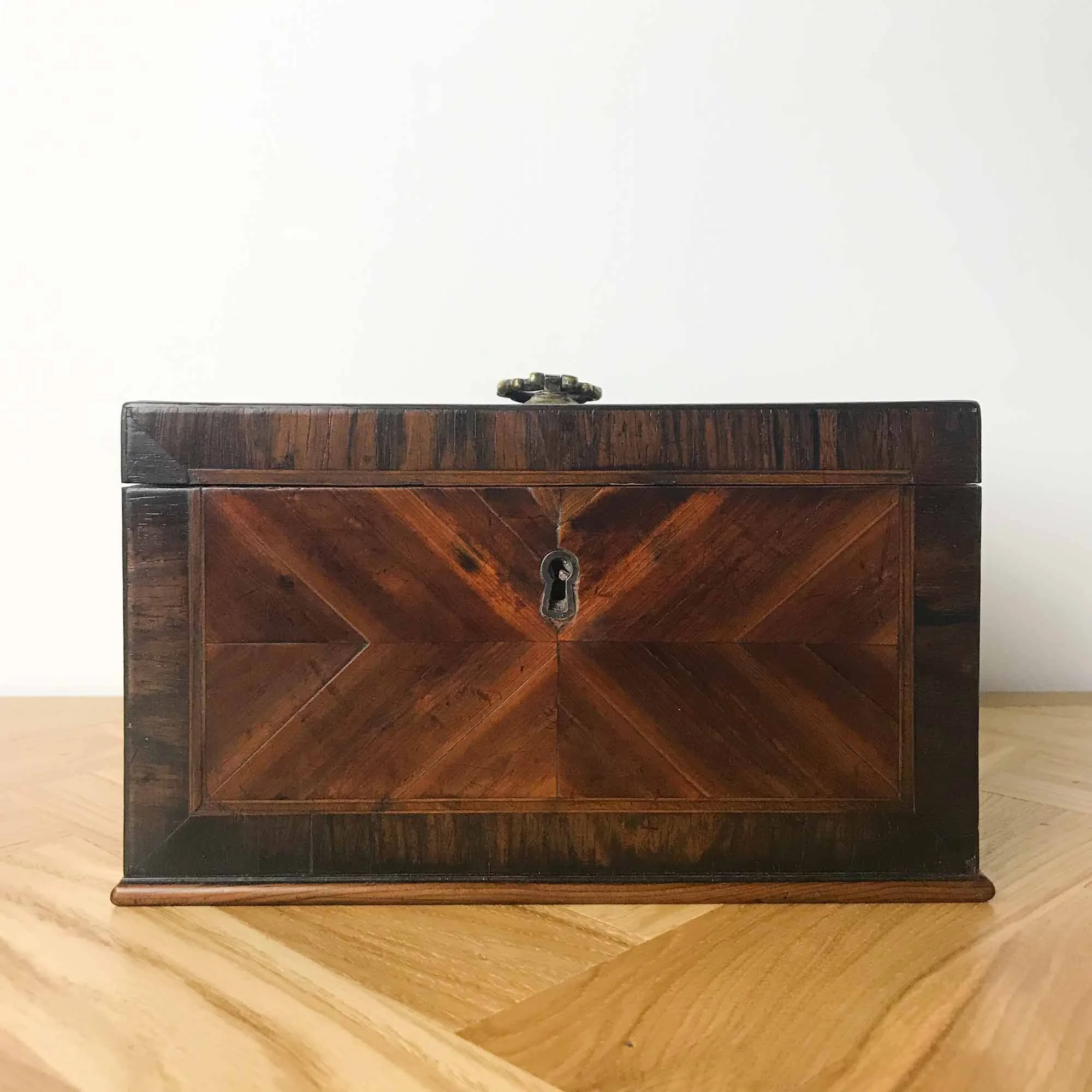 Mahogany Sarcophagus Tea Caddy — Antique and Unique