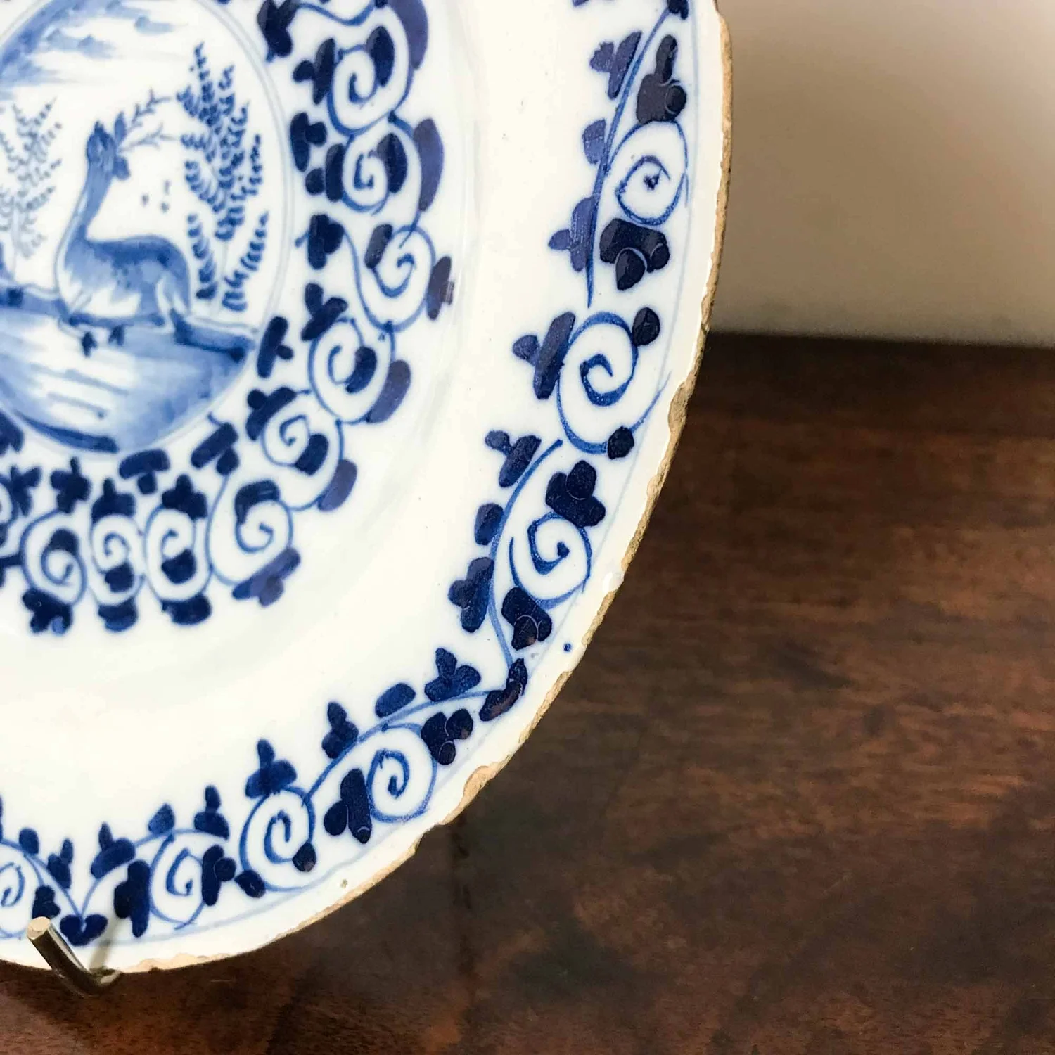 Pair of 18th Century Dutch Delftware Plates — Antique and Unique