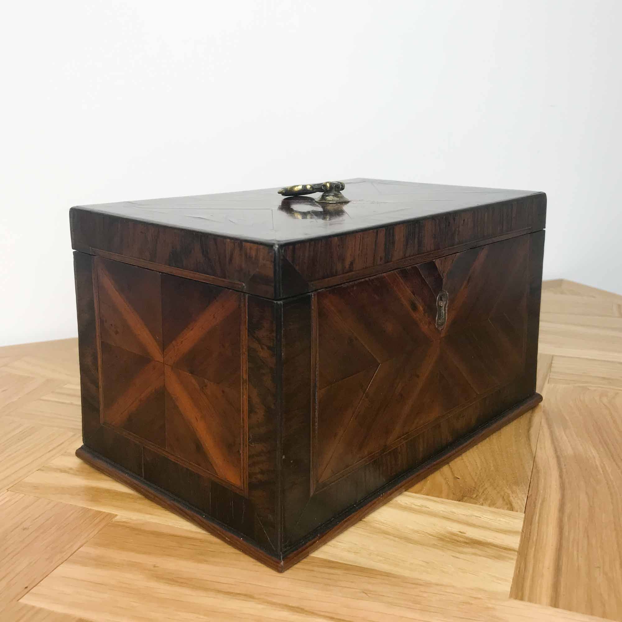 Mahogany Sarcophagus Tea Caddy — Antique and Unique