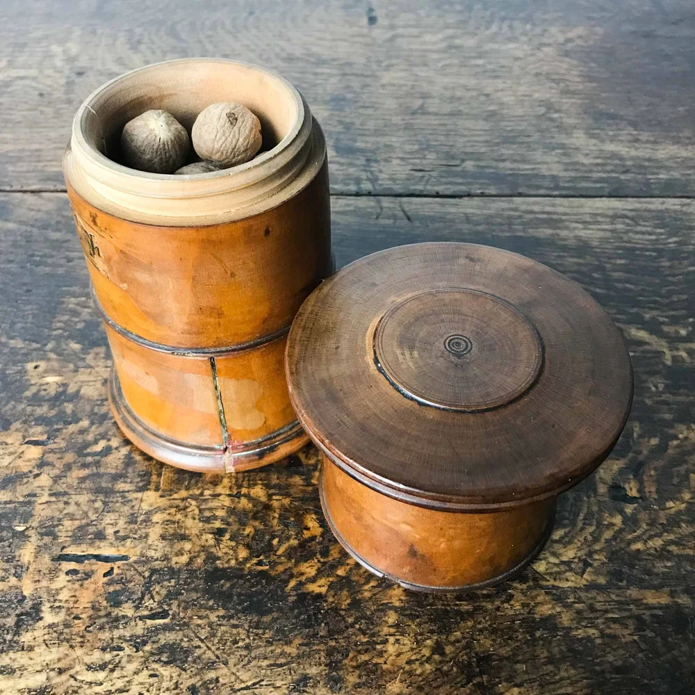Antique Swedish Treen Pot — Antique and Unique