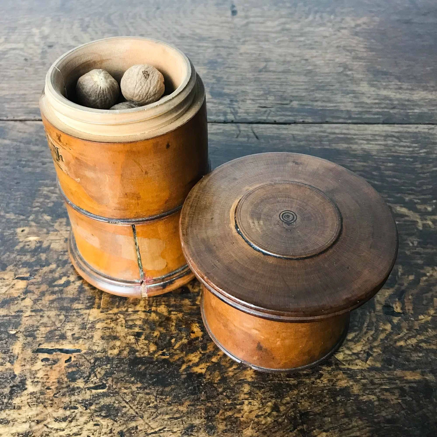 Antique Swedish Treen Pot — Antique and Unique