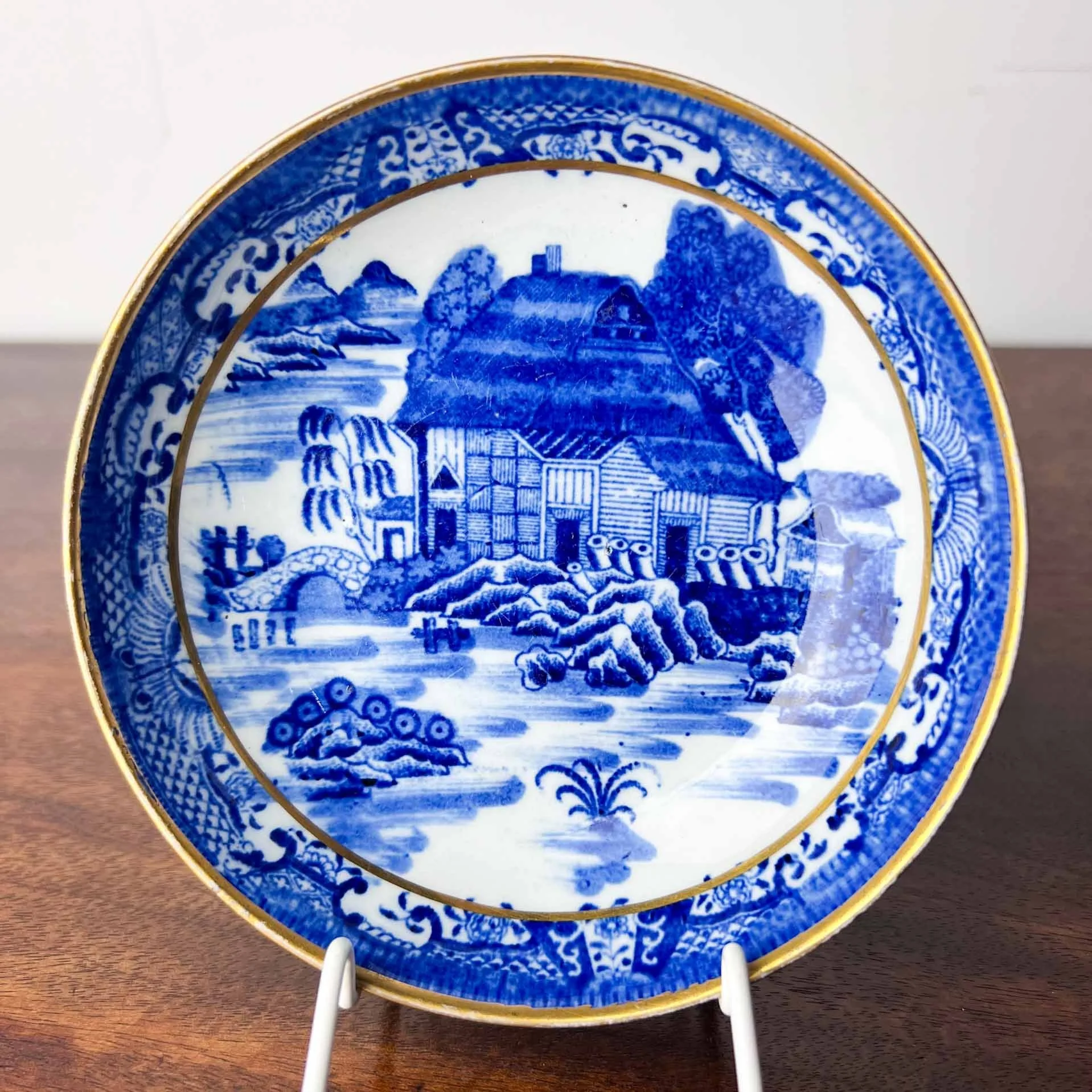 Pair of 18th Century Dutch Delftware Plates — Antique and Unique