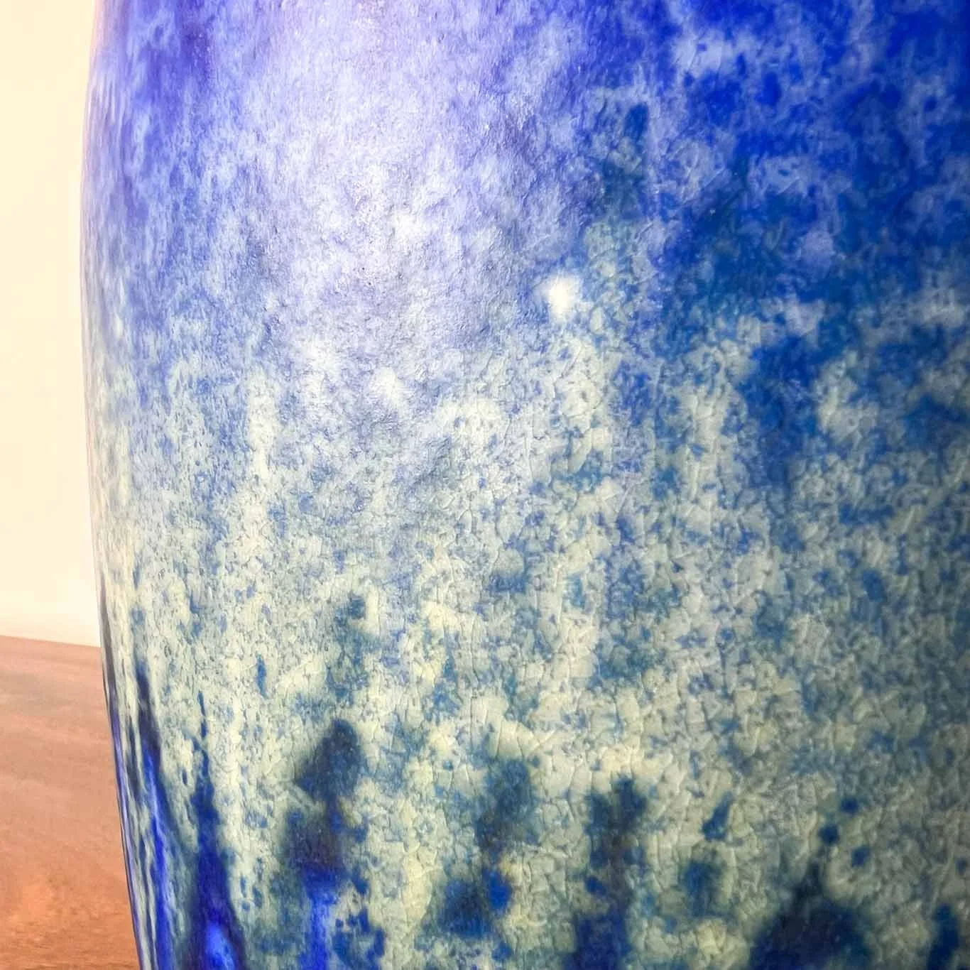 Barium Blue studio pottery bowl by Emily Myers — Antique and Unique