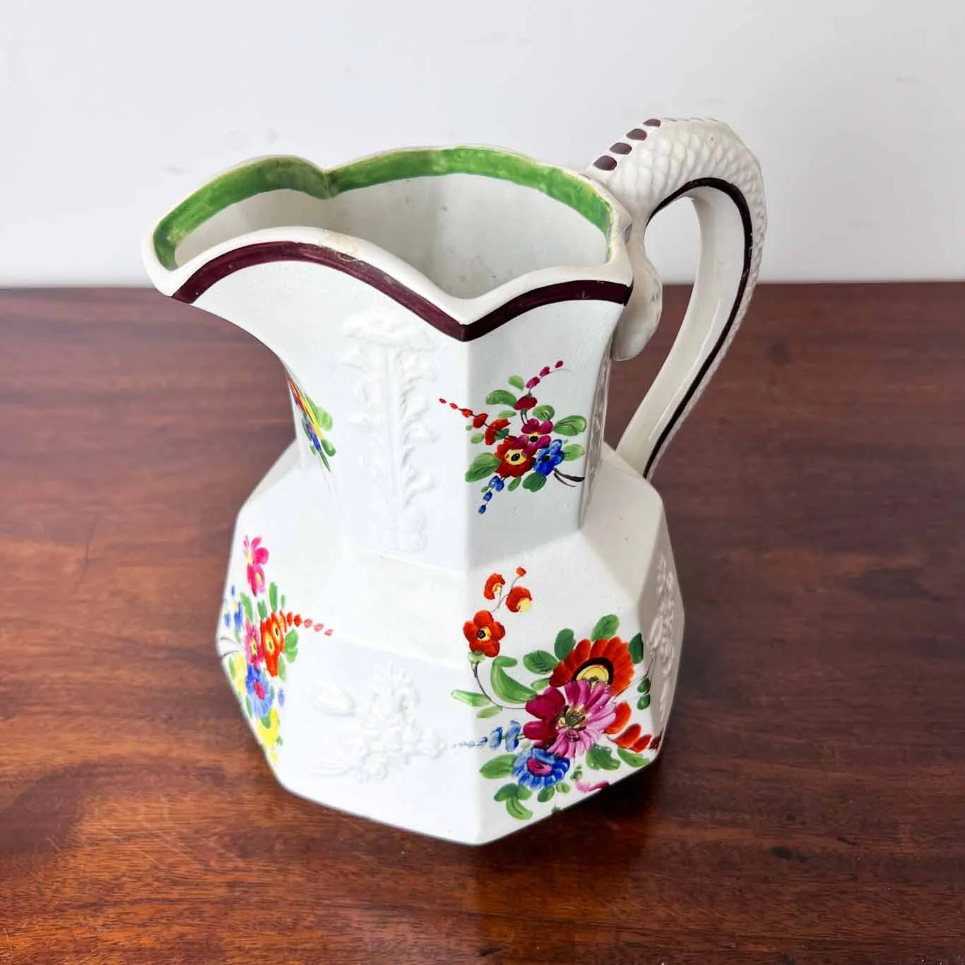 Large salt glazed stoneware antique flagon — Antique and Unique