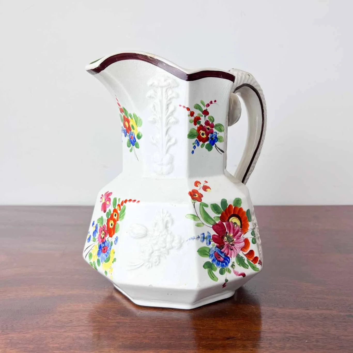 Large salt glazed stoneware antique flagon — Antique and Unique