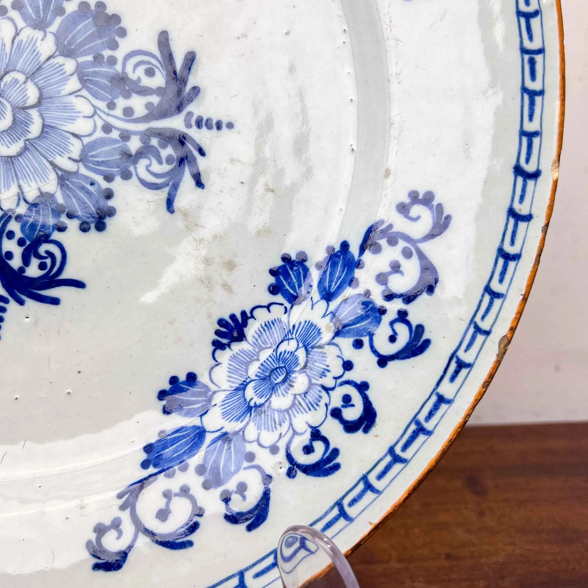 Pair of 18th Century Dutch Delftware Plates — Antique and Unique