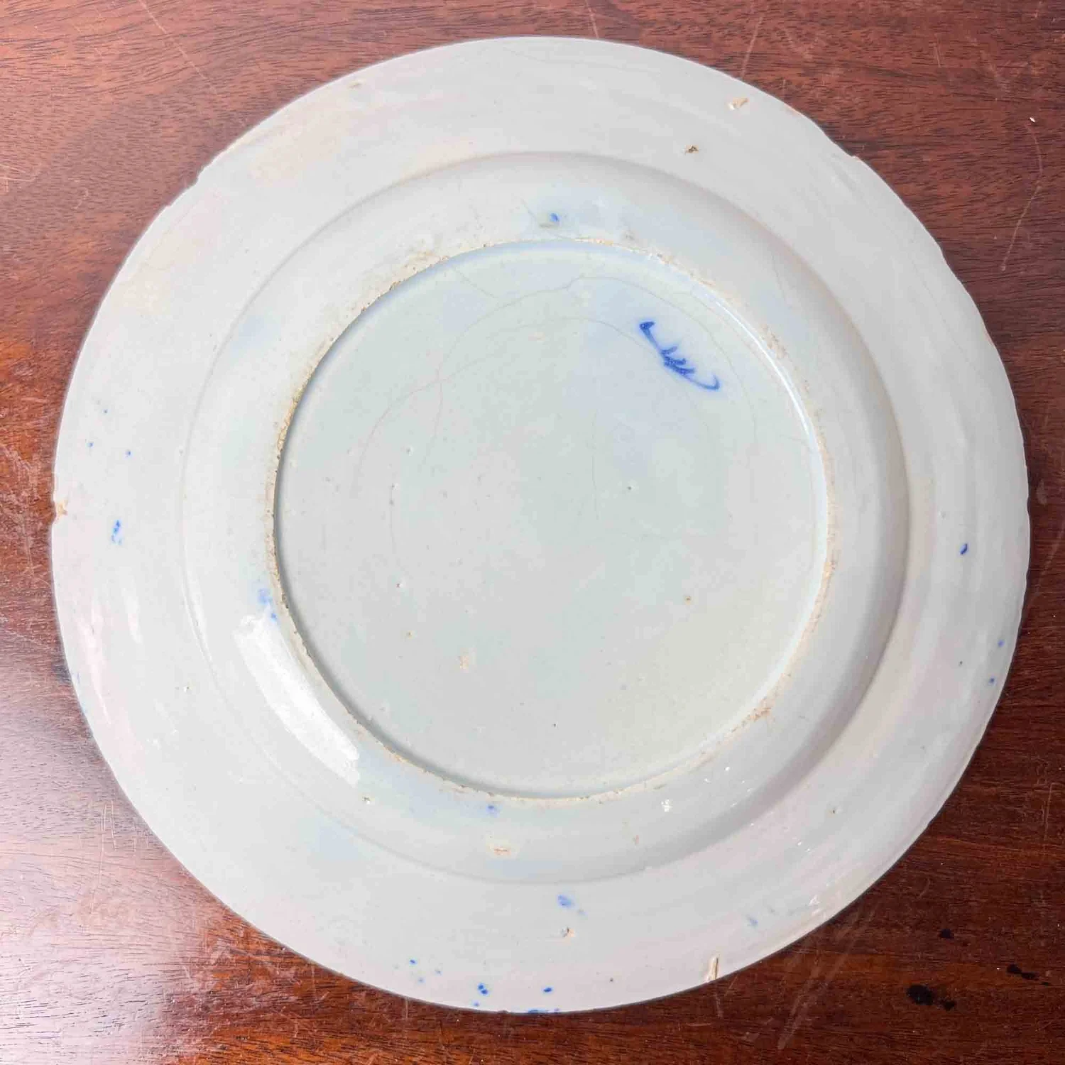 Pair of 18th Century Dutch Delftware Plates — Antique and Unique