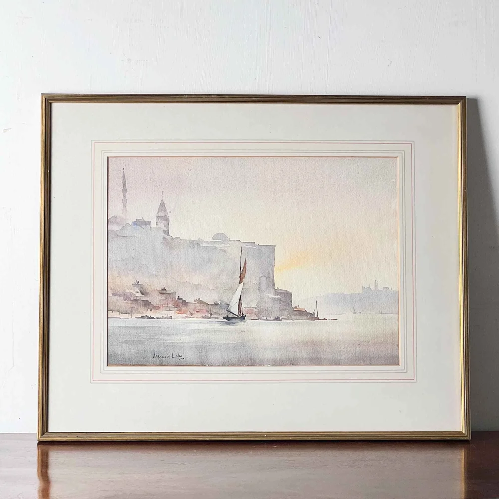 Still life oil painting on porcelain by William Rayworth — Antique and ...