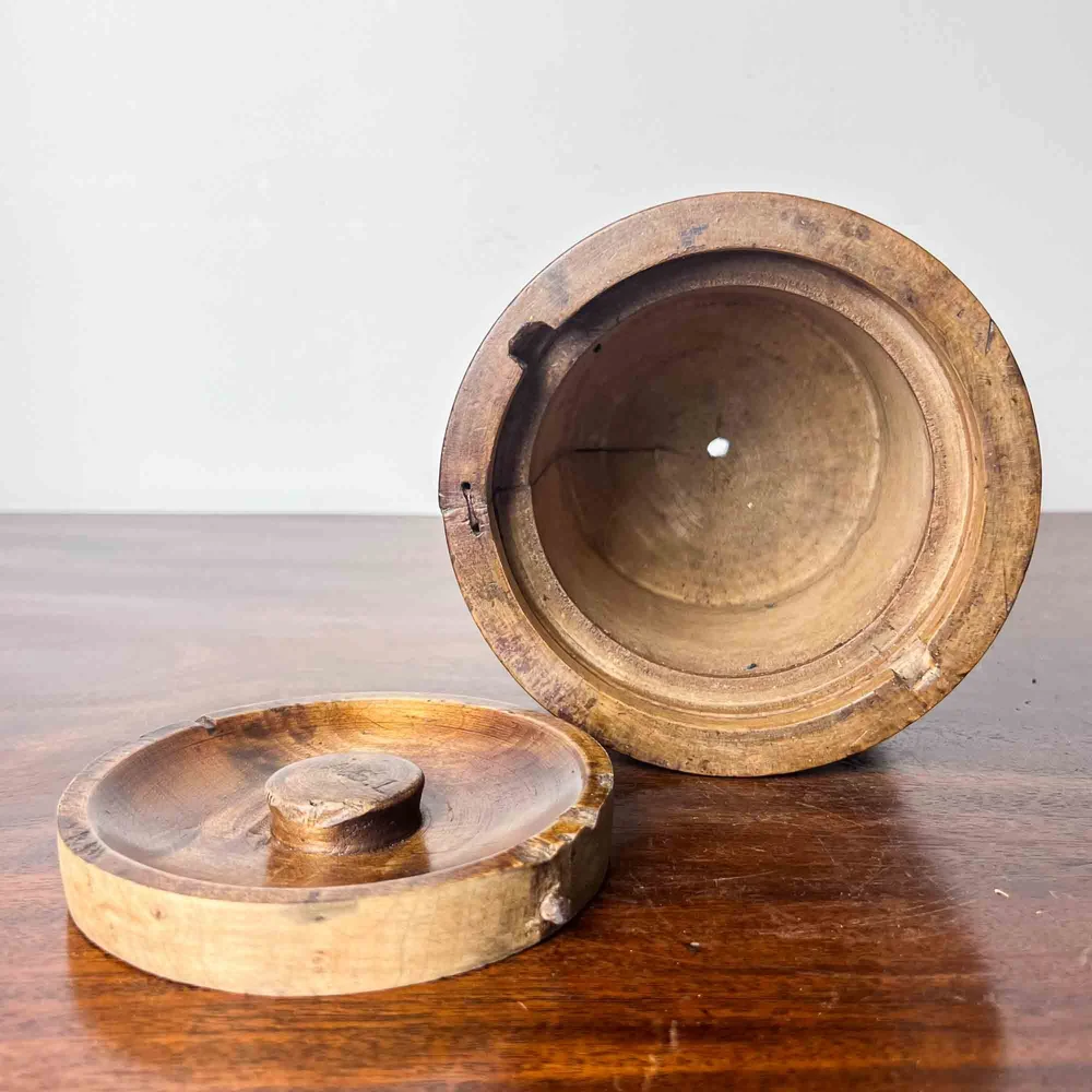 Antique Swedish Treen Pot — Antique and Unique