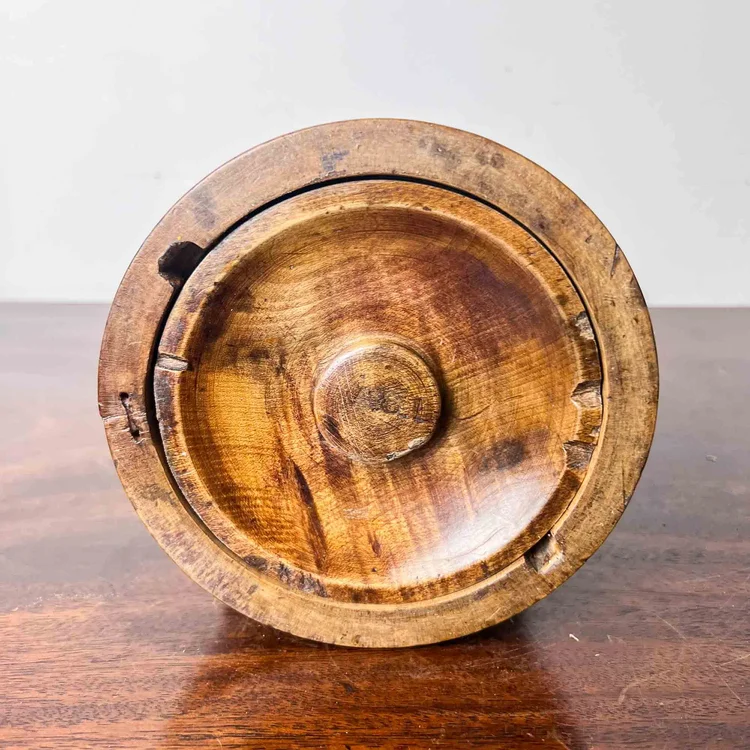 Antique Swedish Treen Pot — Antique and Unique