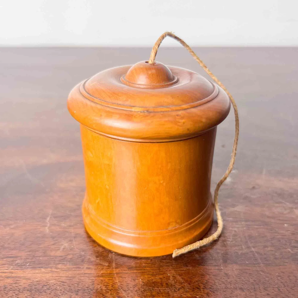 Antique Swedish Treen Pot — Antique and Unique