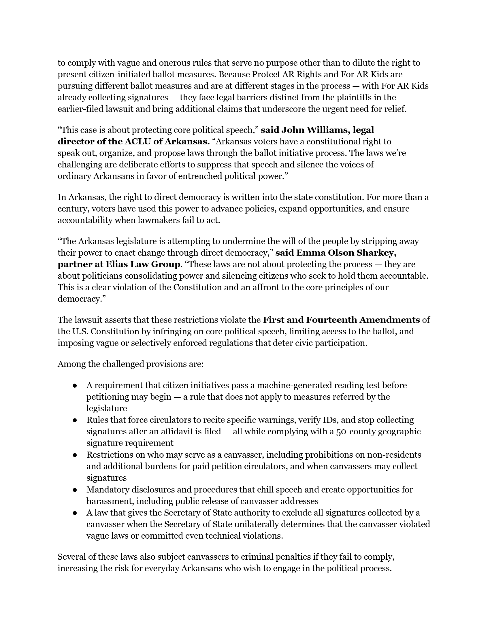 ACLU Lawsuit | Support Civil Rights - Take Action — protectarrights.org