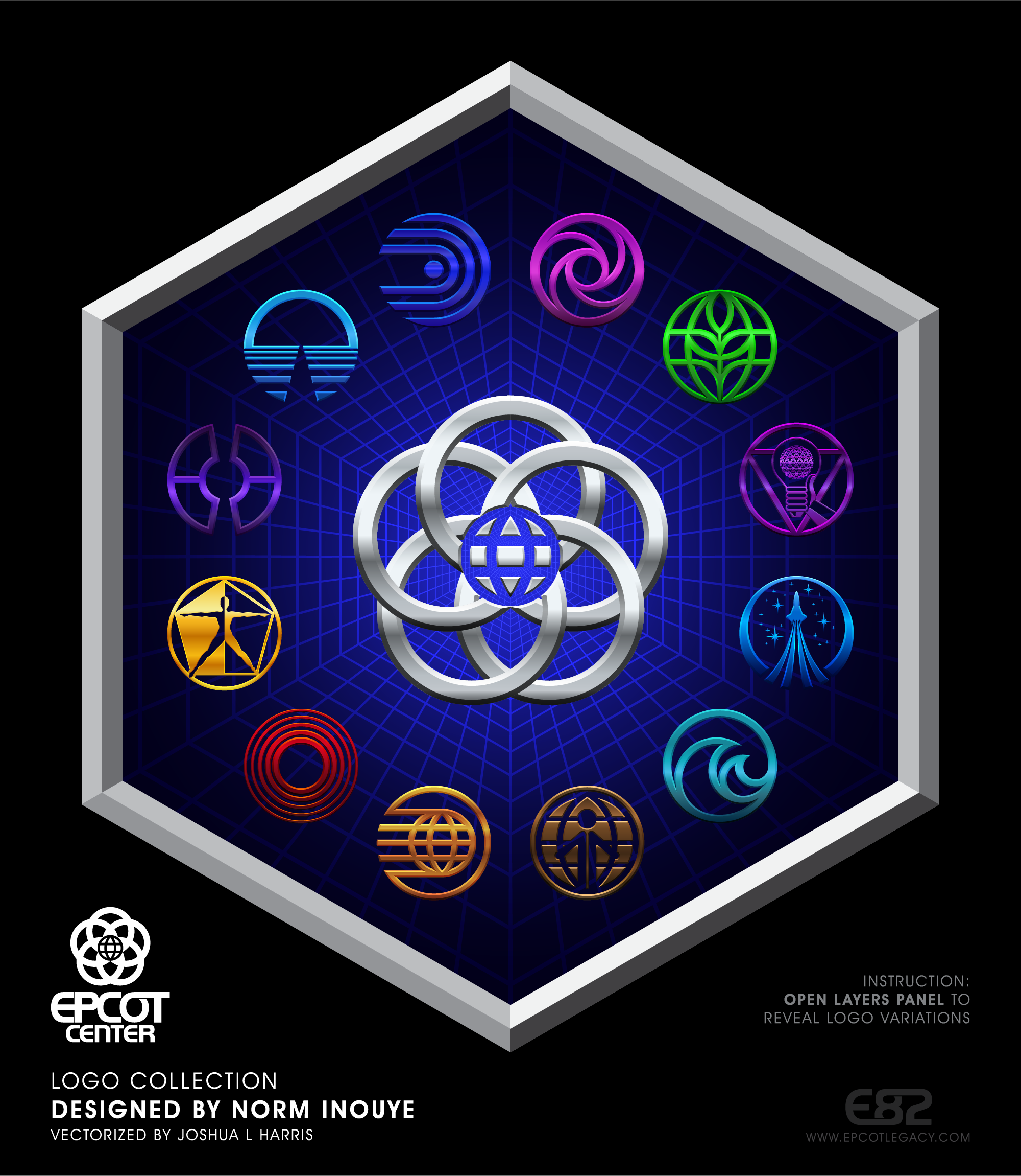 EPCOT Center Logo Collection — E82 | The Epcot Legacy
