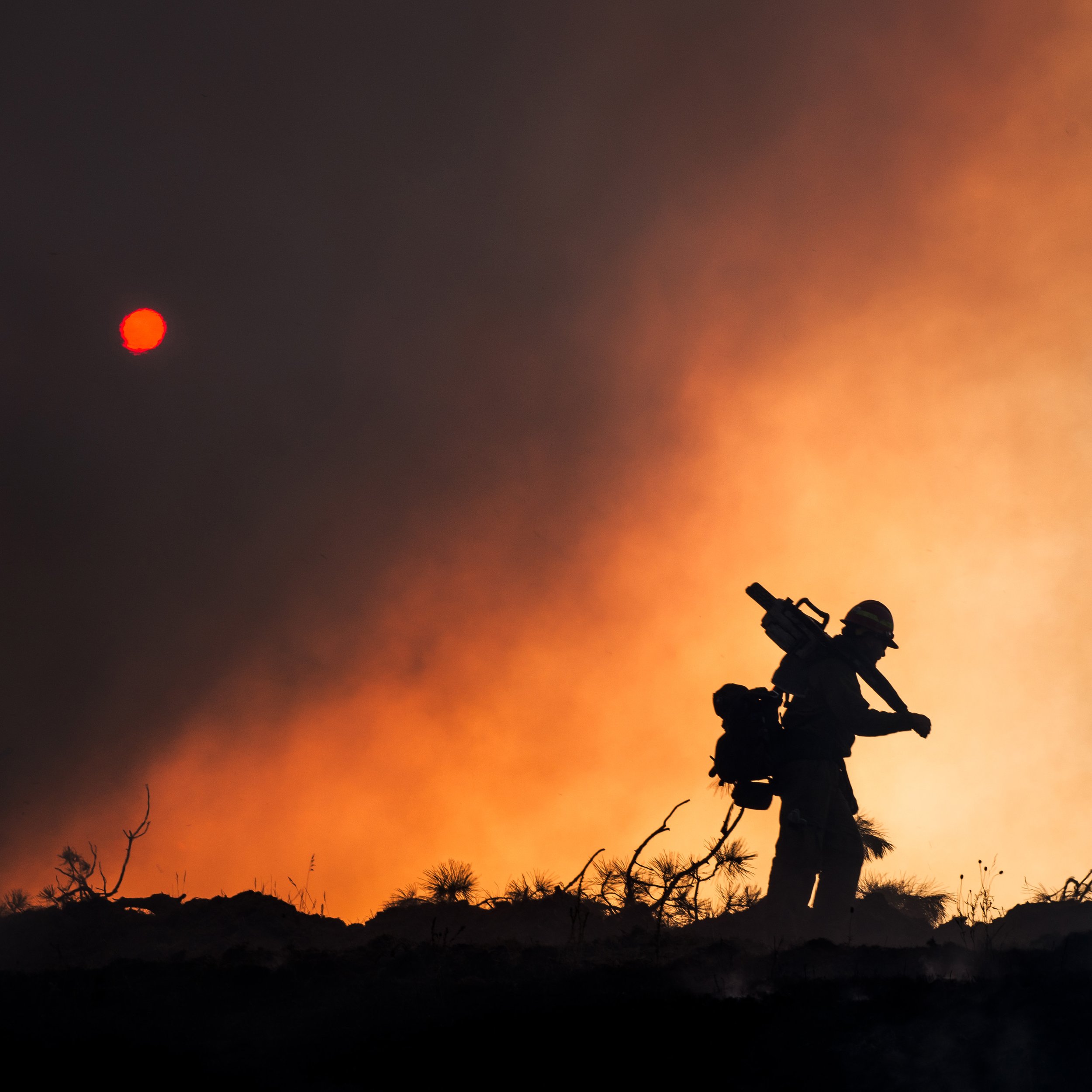 Wildland Firefighter Silhouette
