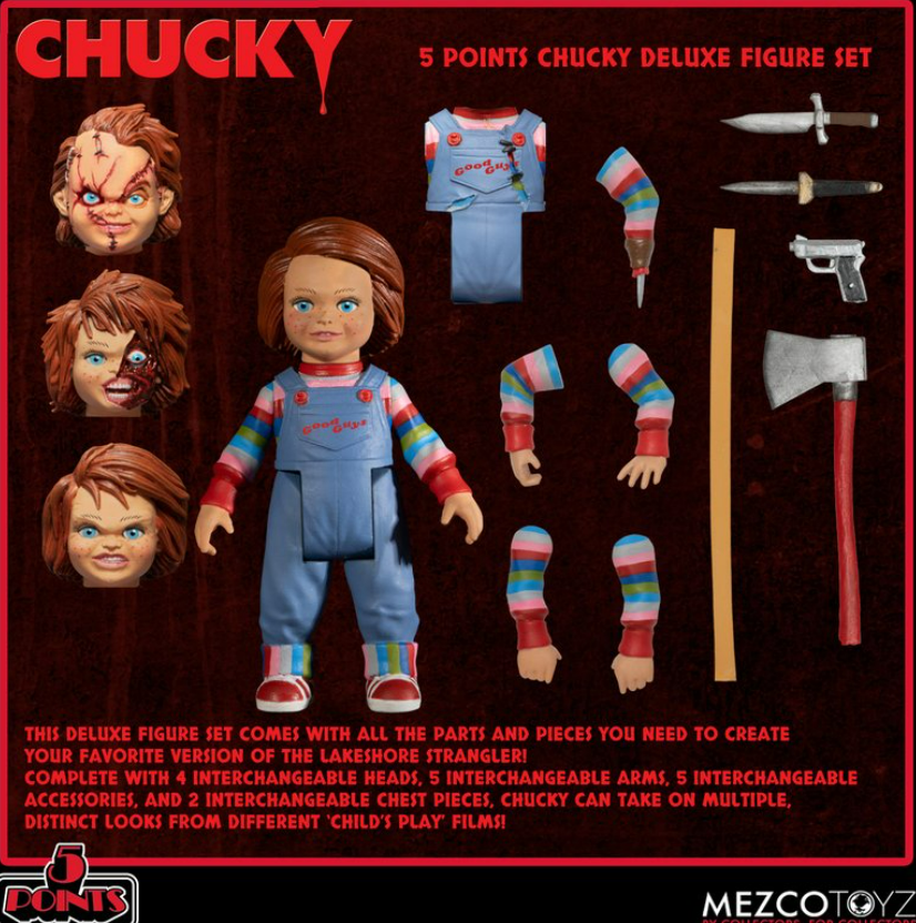 MEZCO Releasing Deluxe CHUCKY Figure With Multiple Heads From Different ...