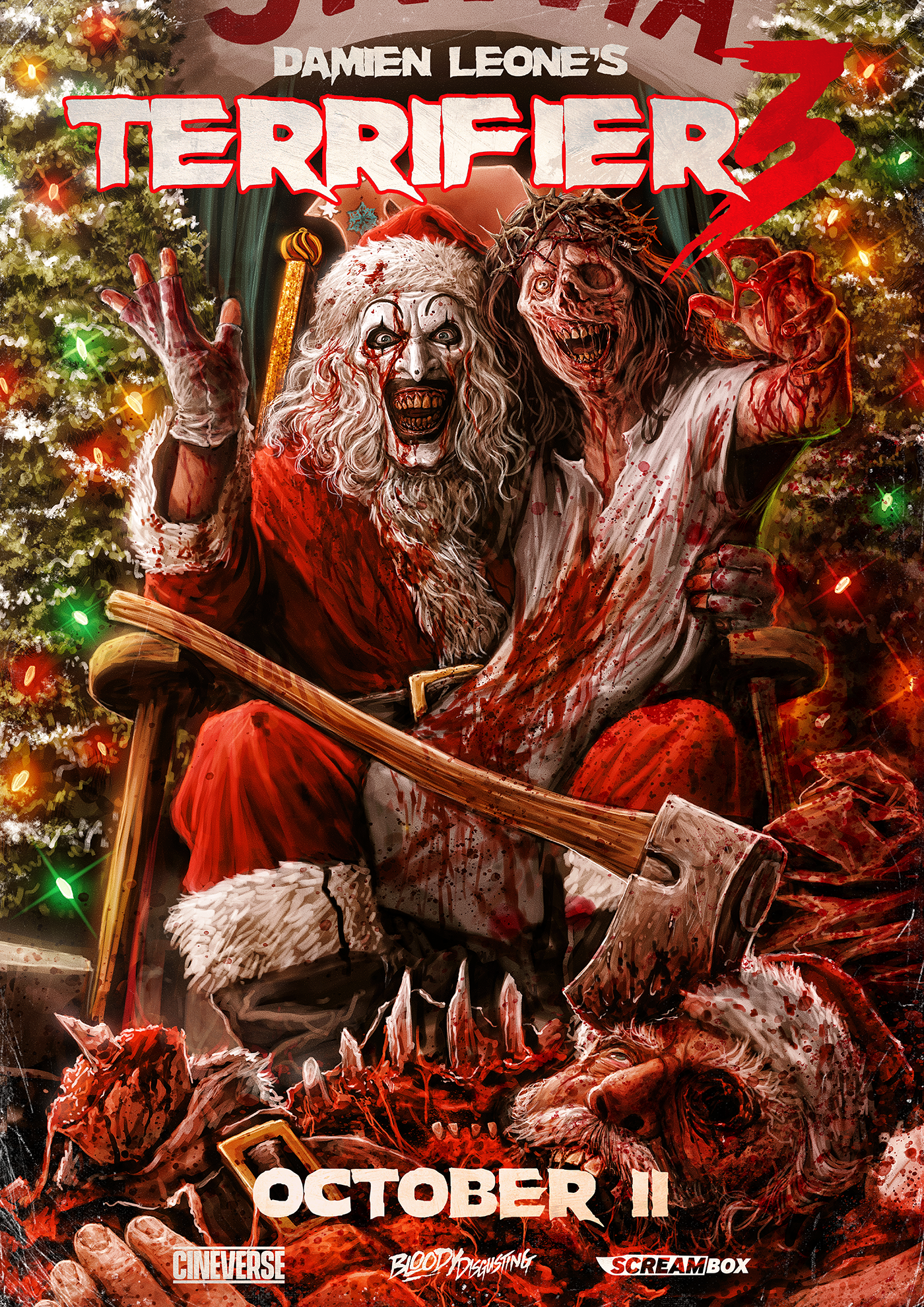 Deck The Halls With Gobs Of Gore In The "TERRIFIER 3" Teaser! — Macabre ...