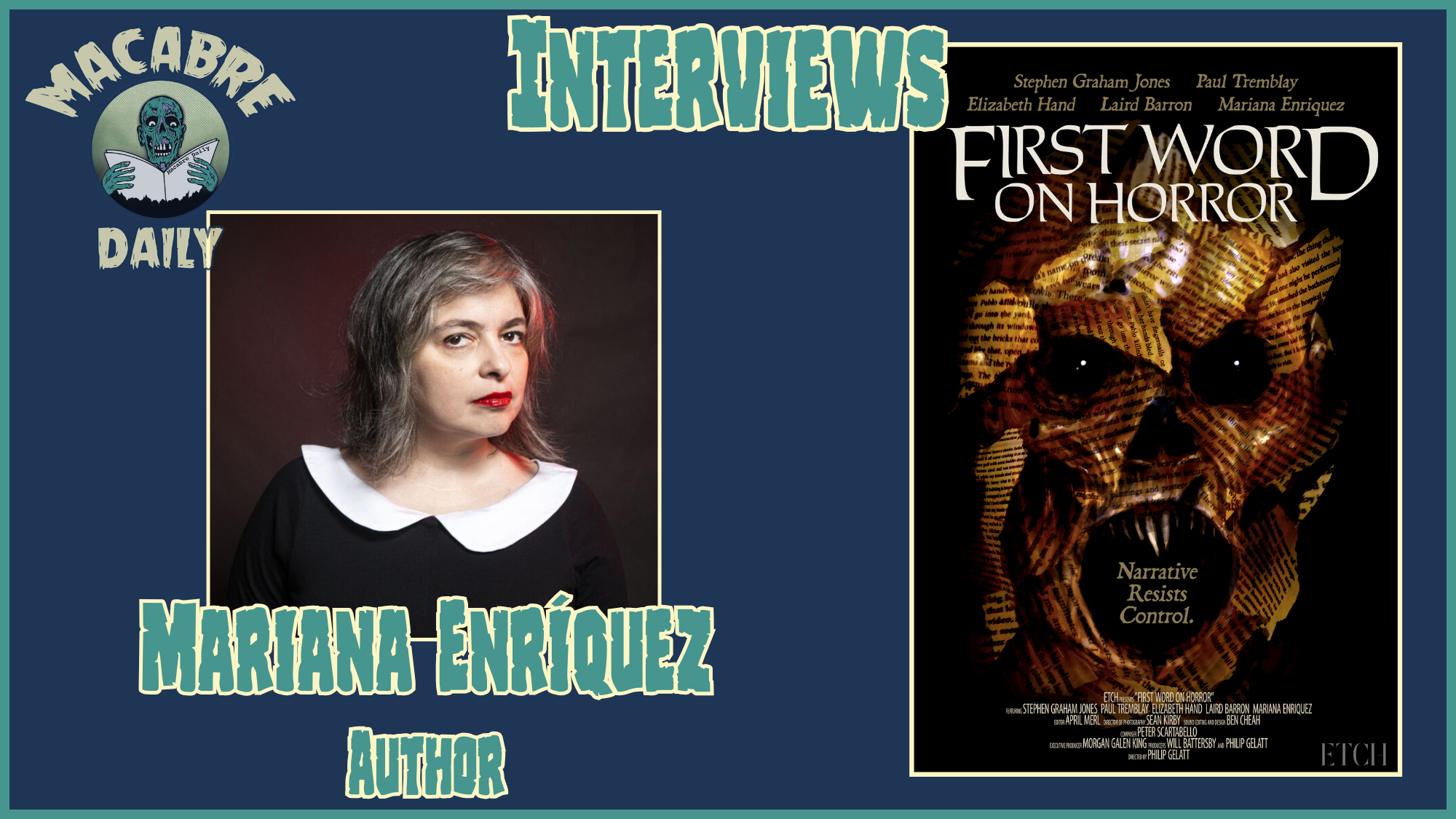 Mariana Enríquez Explores Argentinian Terror on "FIRST WORD ON HORROR" (INTERVIEW) — Macabre Daily