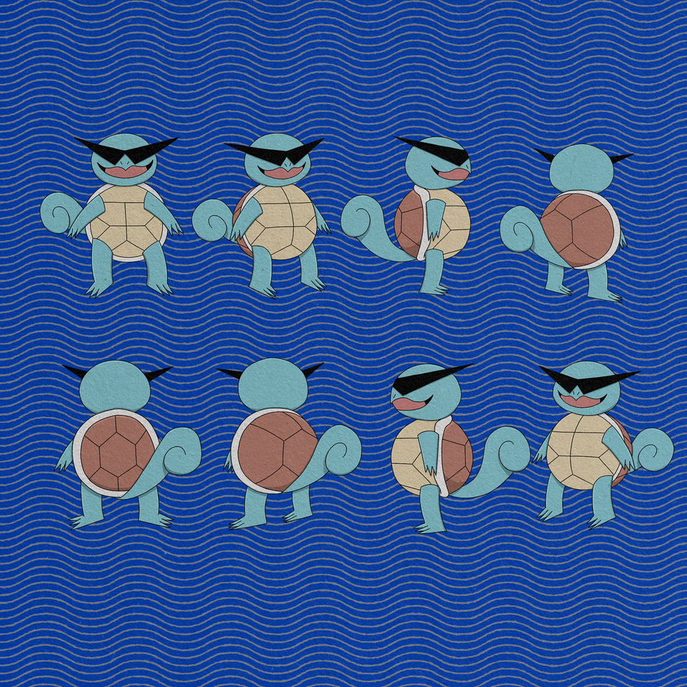 Squirtle Squad Iphone Wallpaper
