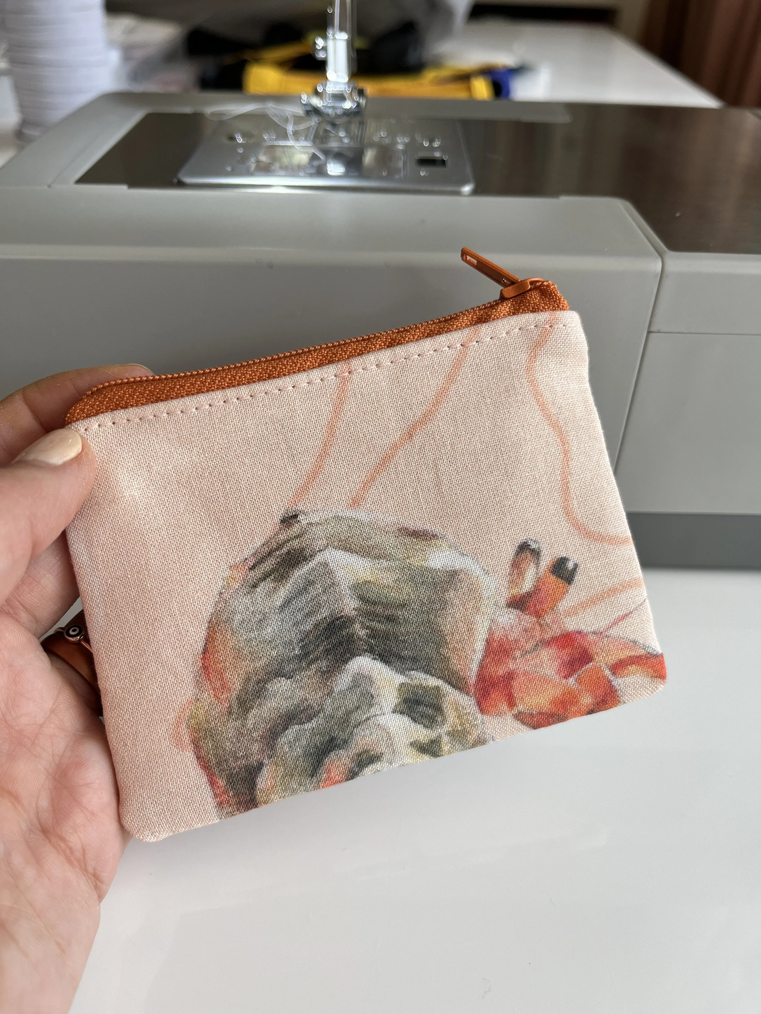 How to sew a fabric swatch purse — Alpine Tones Illustration