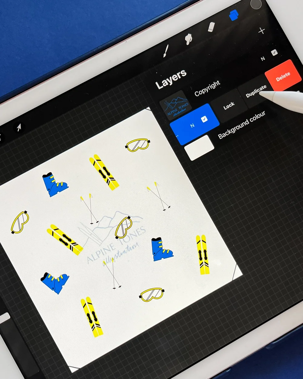 Learn how to create repeat patterns — Alpine Tones Illustration