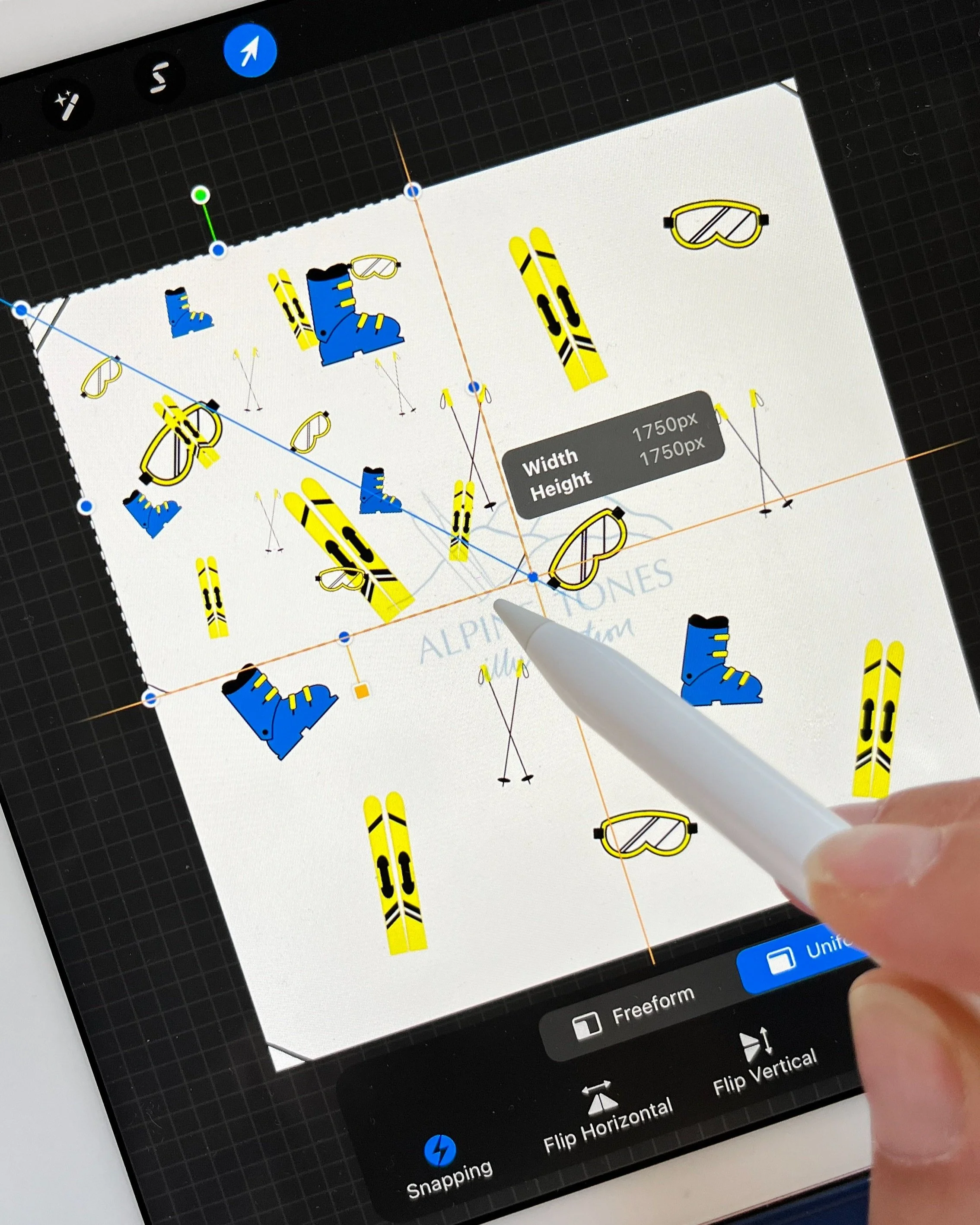 Learn how to create repeat patterns — Alpine Tones Illustration