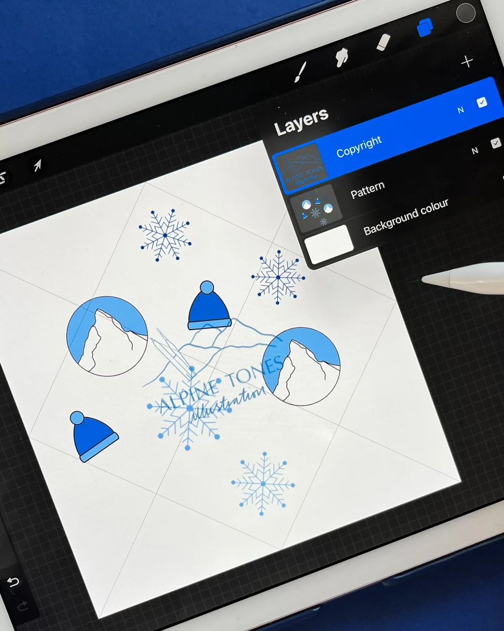 Learn how to create repeat patterns — Alpine Tones Illustration