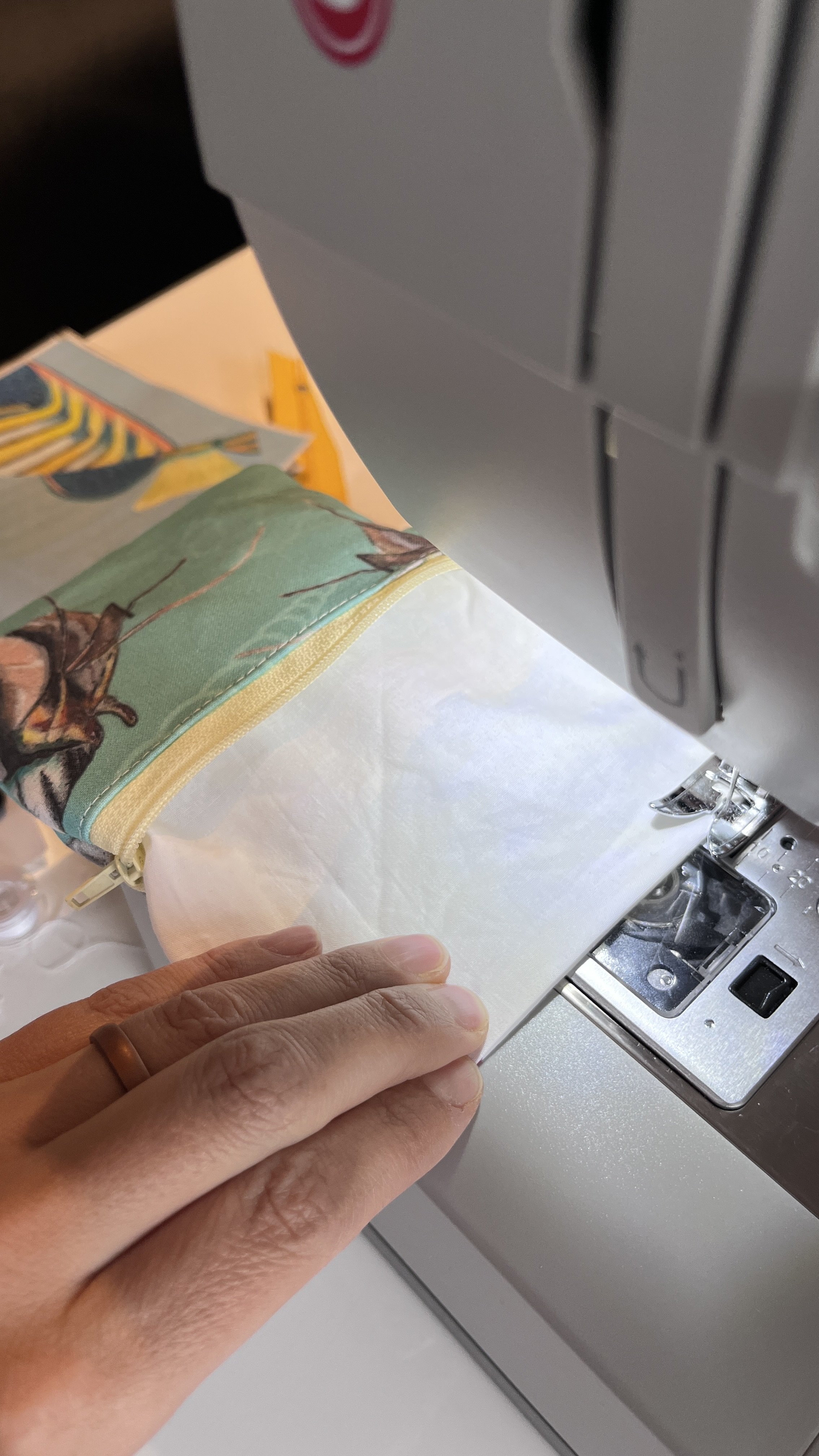 How to sew a fabric swatch purse — Alpine Tones Illustration