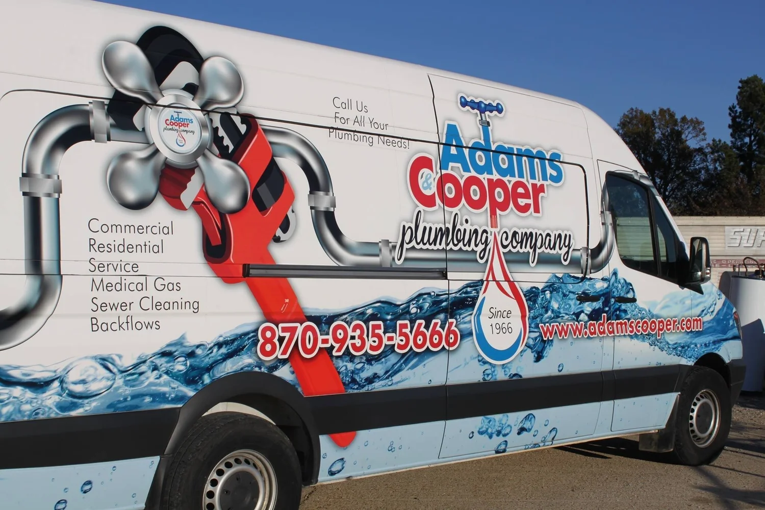 Services — Adams & Cooper Plumbing Co., Inc.
