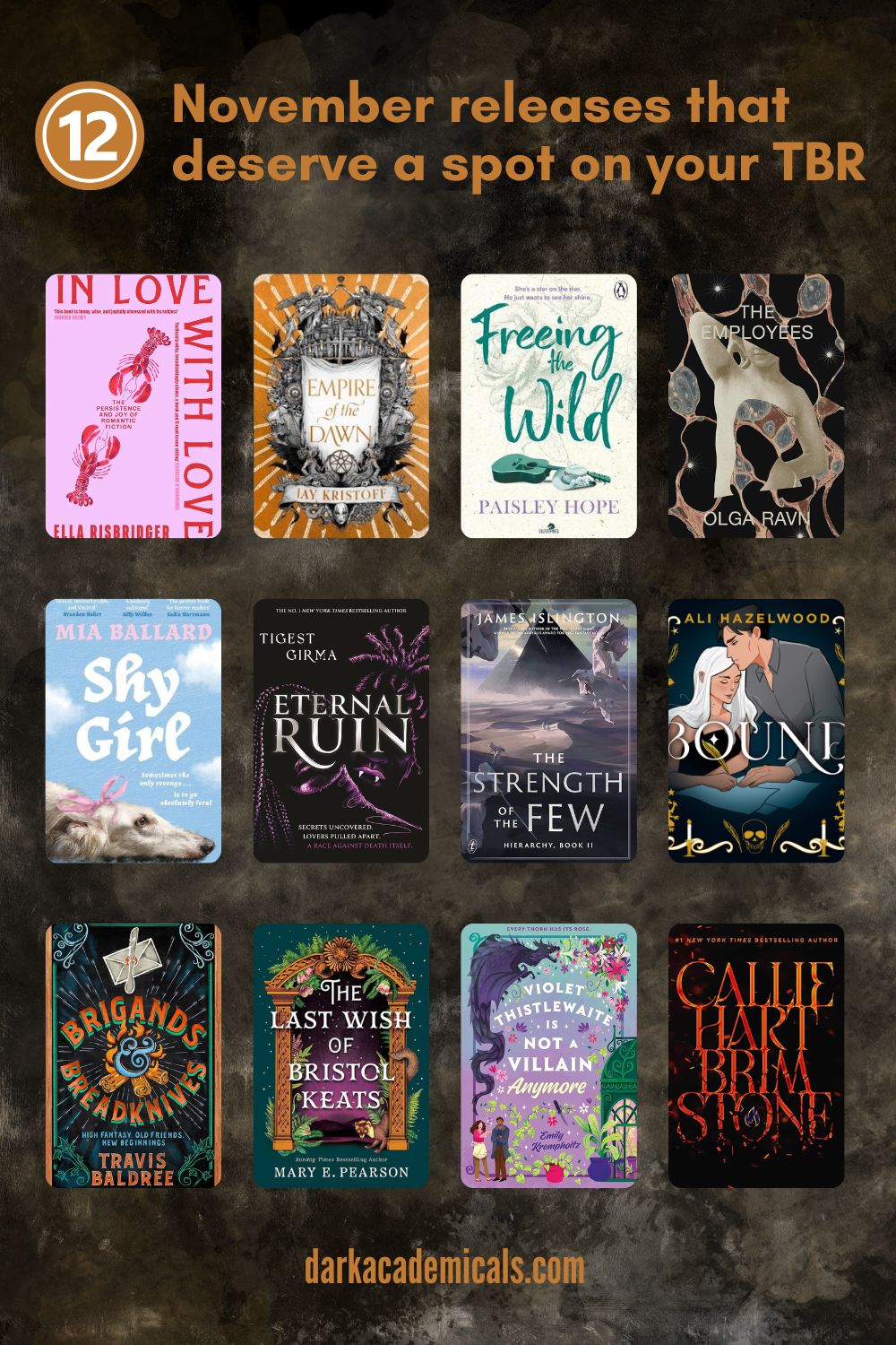 13 November releases that deserve a spot on your TBR — The Dark Academicals