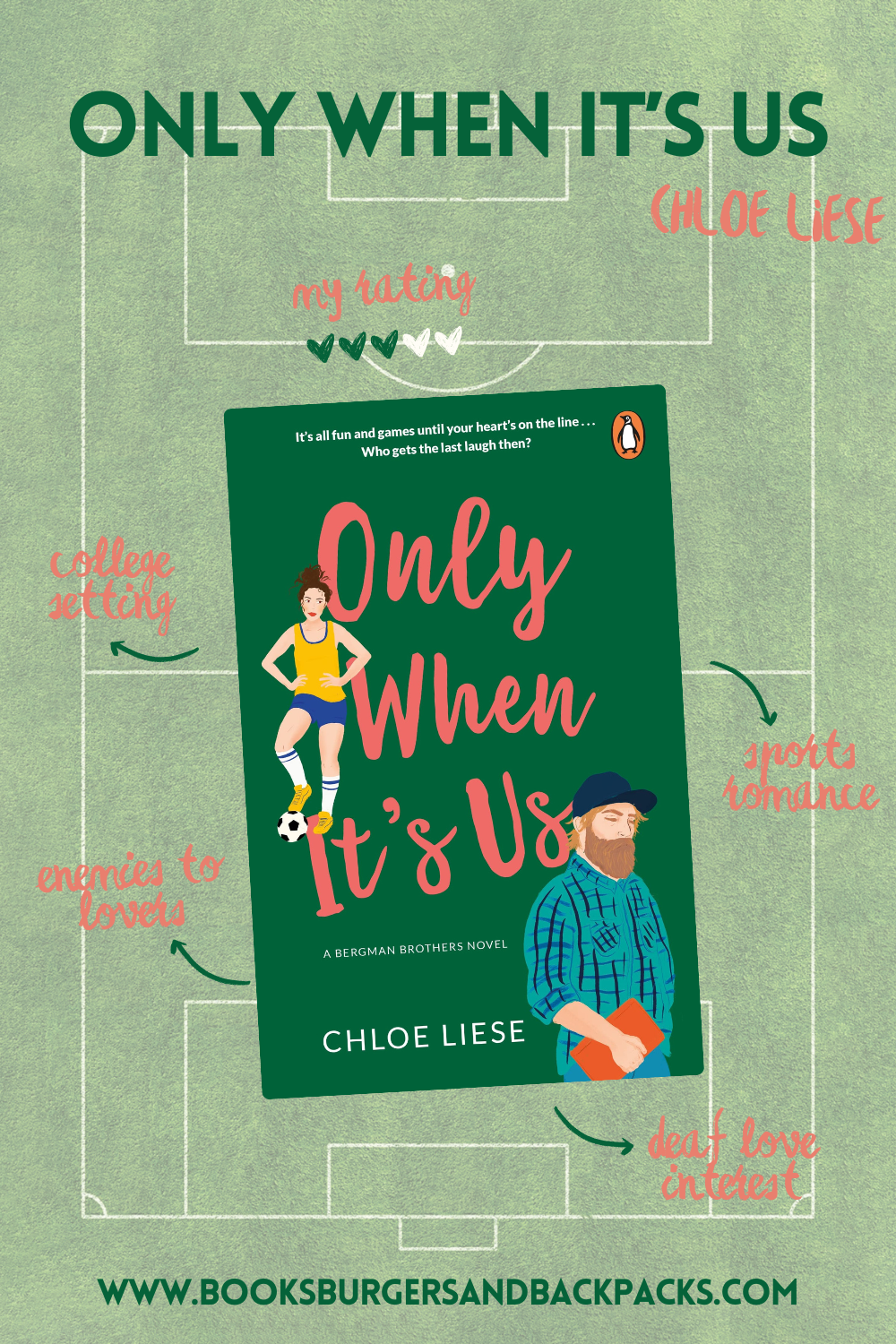 Book Review: ‘Only When It’s Us’ by Chloe Liese (enemies to lovers ...