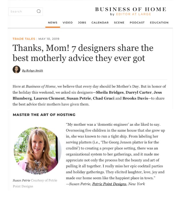 Press — Susan Petrie