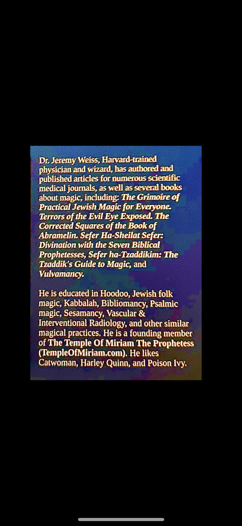 The Grimoire of Practical Jewish Magic for Everyone — Temple of Miriam
