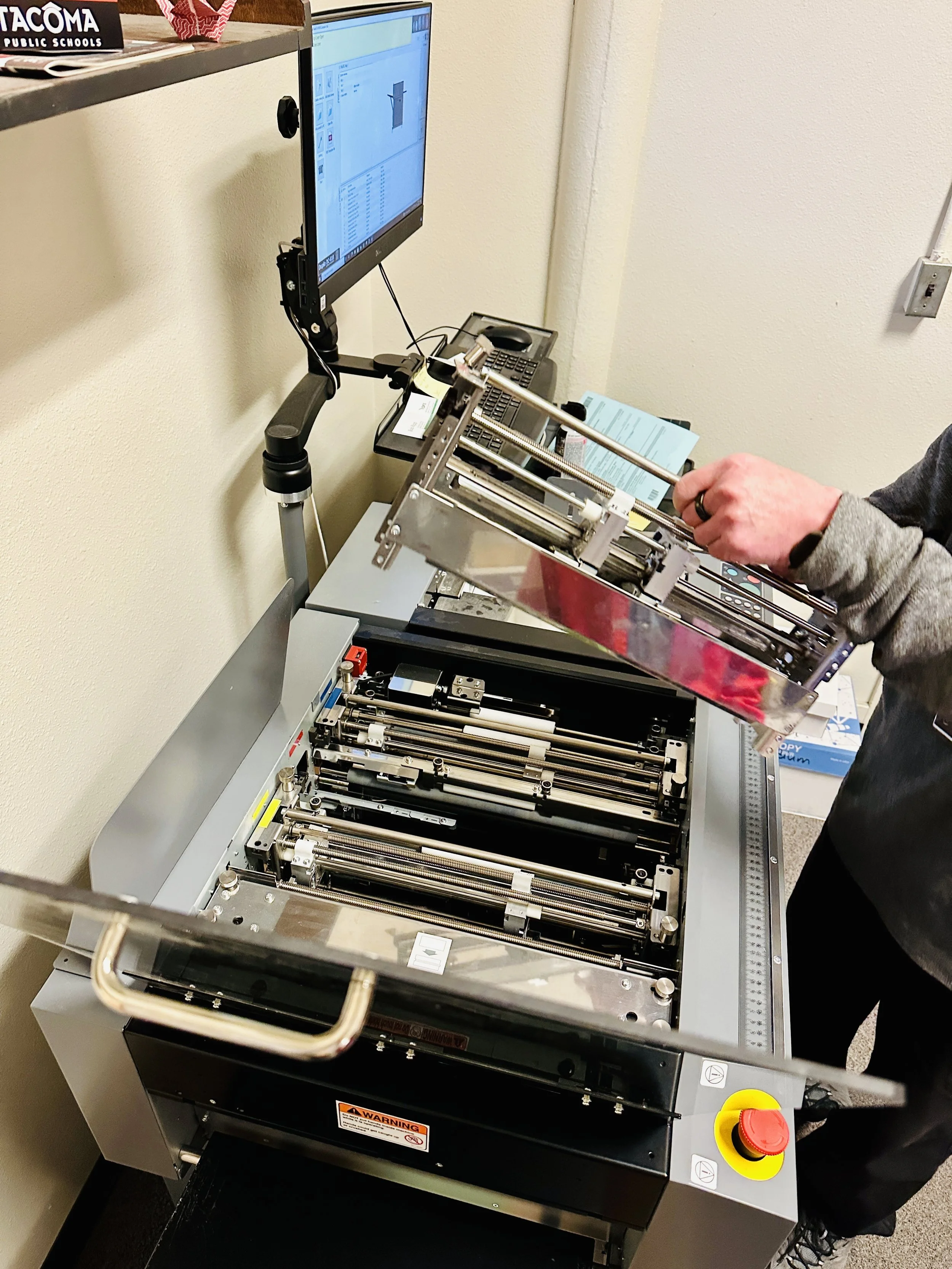 Design Team Field Trip: Tacoma School District Print Shop — Foster's ...