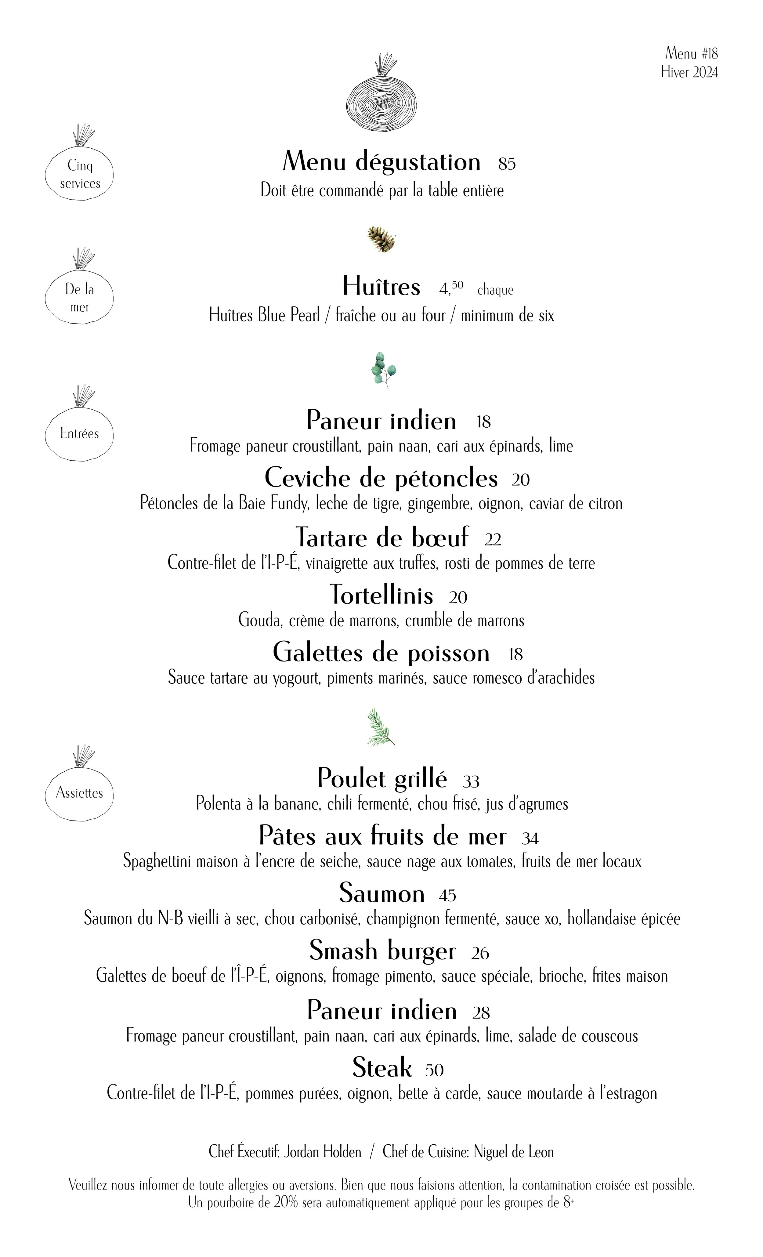 Dinner — Atelier Tony