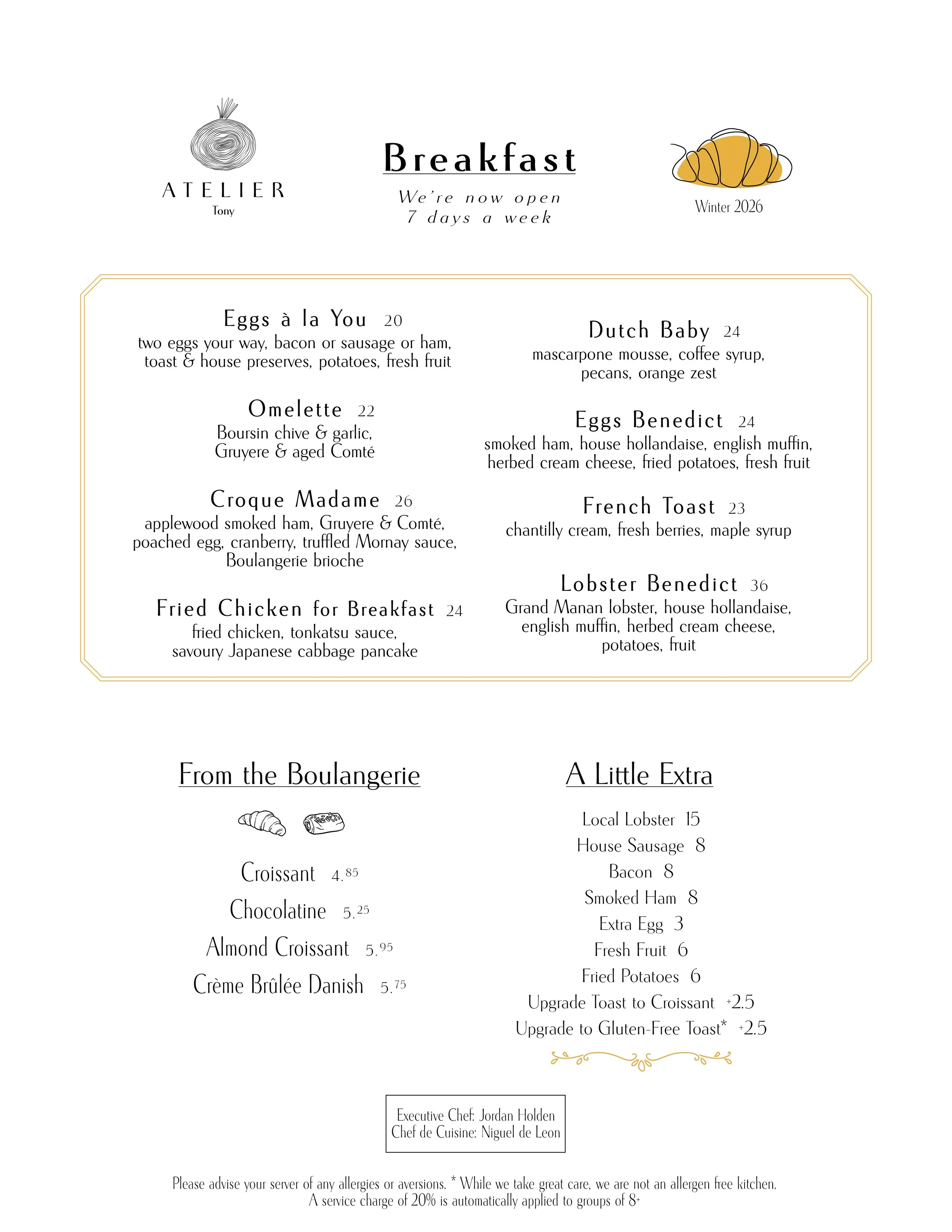 Breakfast — Atelier Tony