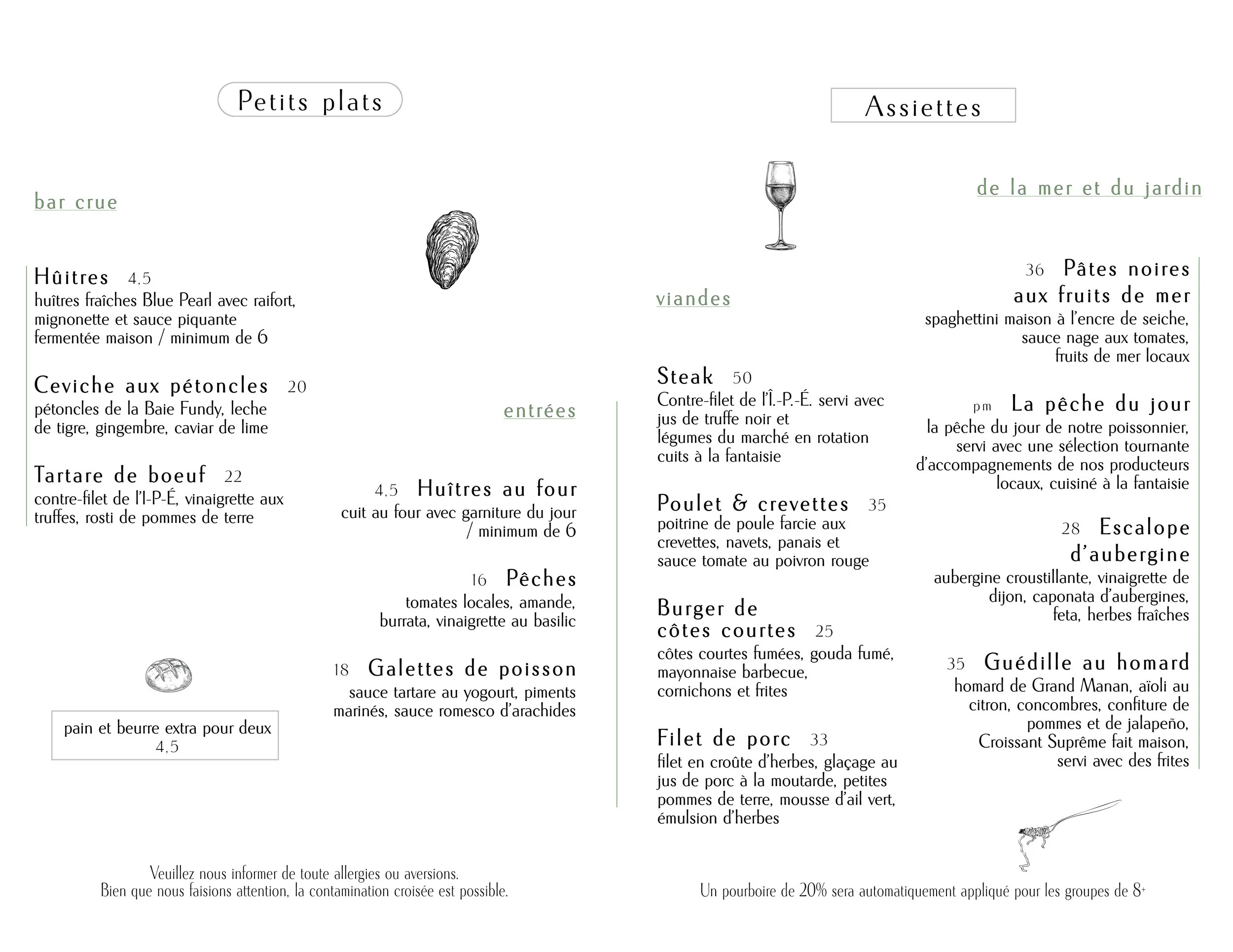 Dinner — Atelier Tony
