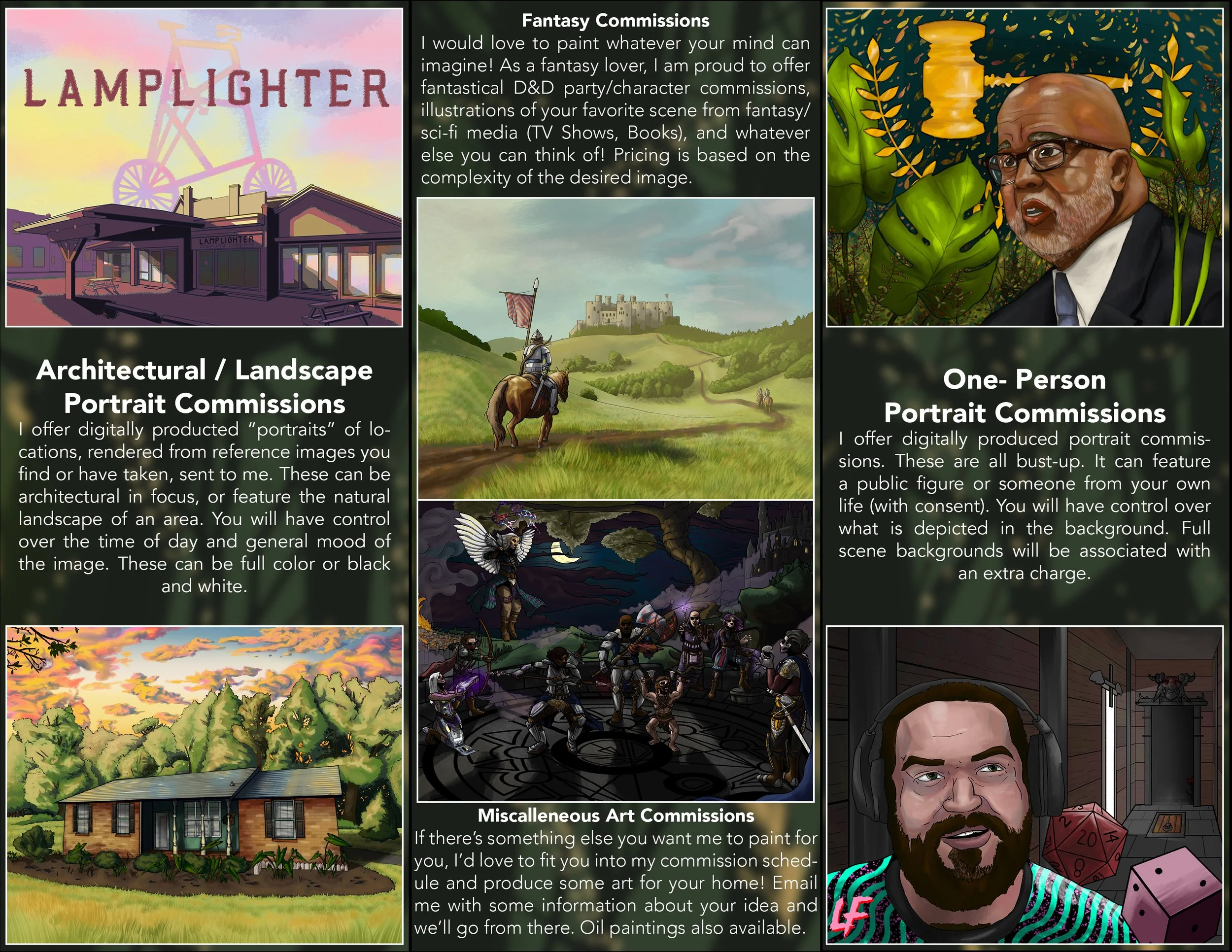 Commission Info & Brochure — Alex Lentz