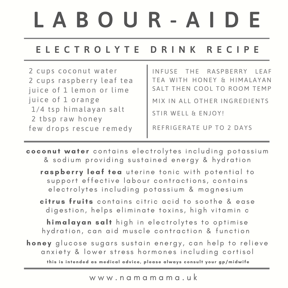 labour aid drink — nama mama